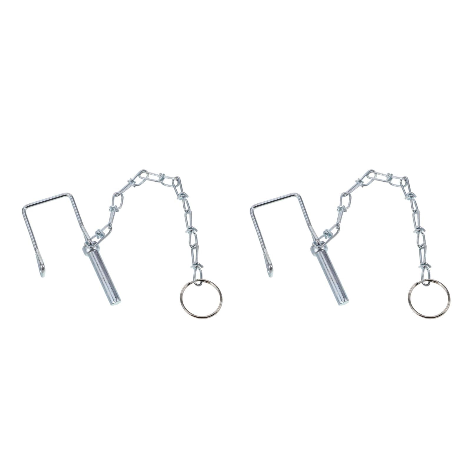 Raindrops 2pcs Trailer Coupler Pin With Chain Steel Safety Pins Heavy ...