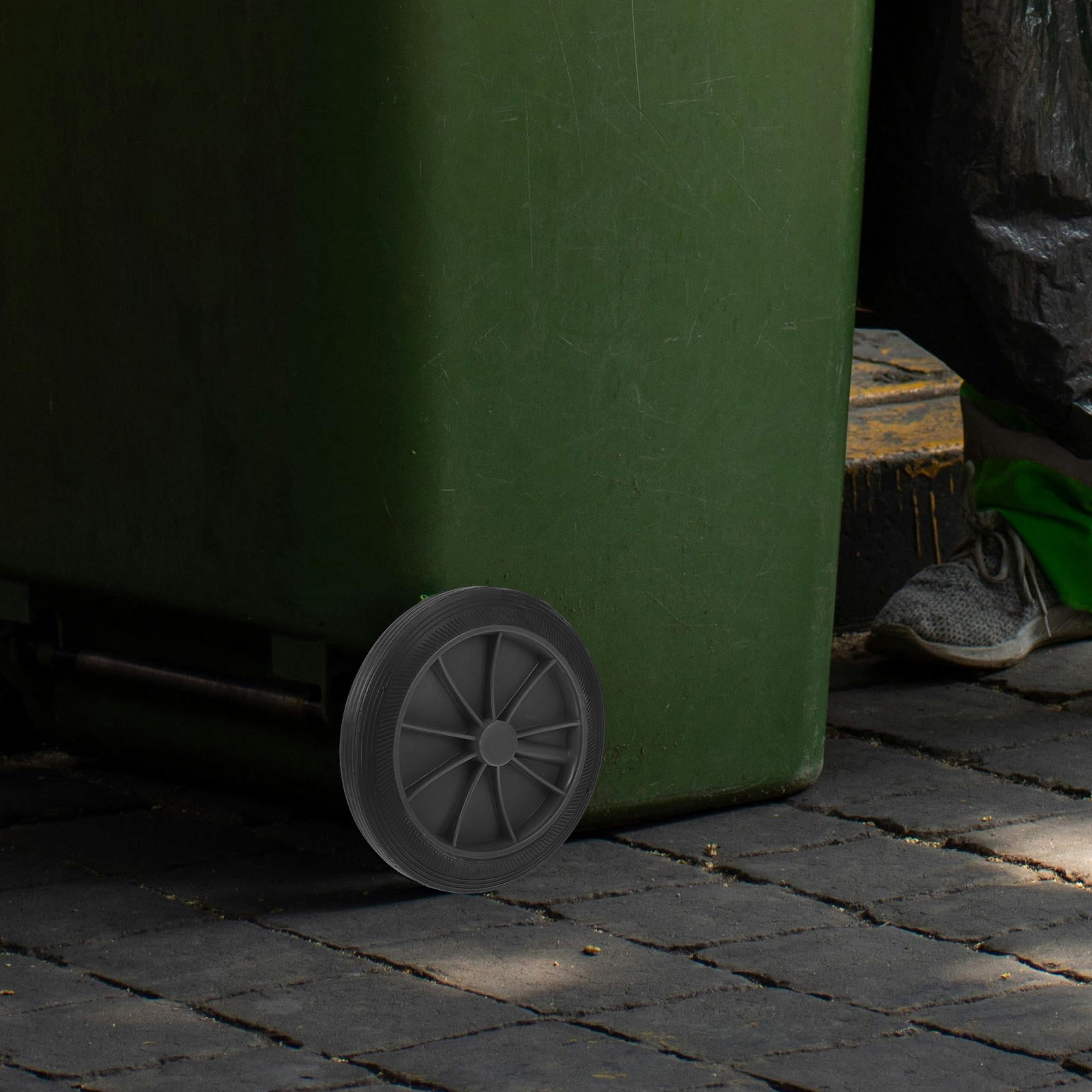 Raindrops 2pcs Trash Garbage Bin Wheels Replacement Can Replacement ...