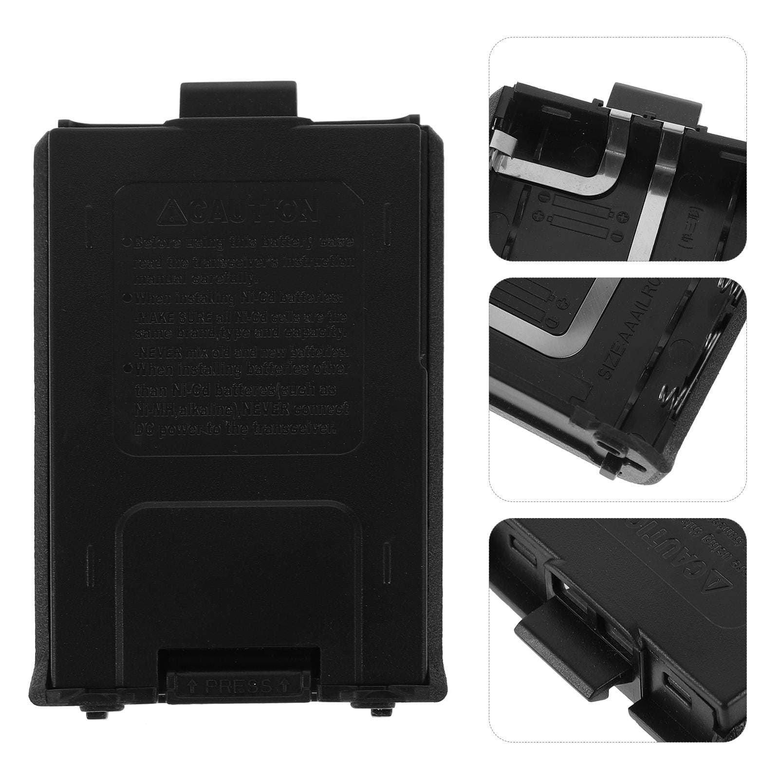 Raindrops 2pcs Two Wires Battery Box Holder Black for 6 x 1.5V AA ...