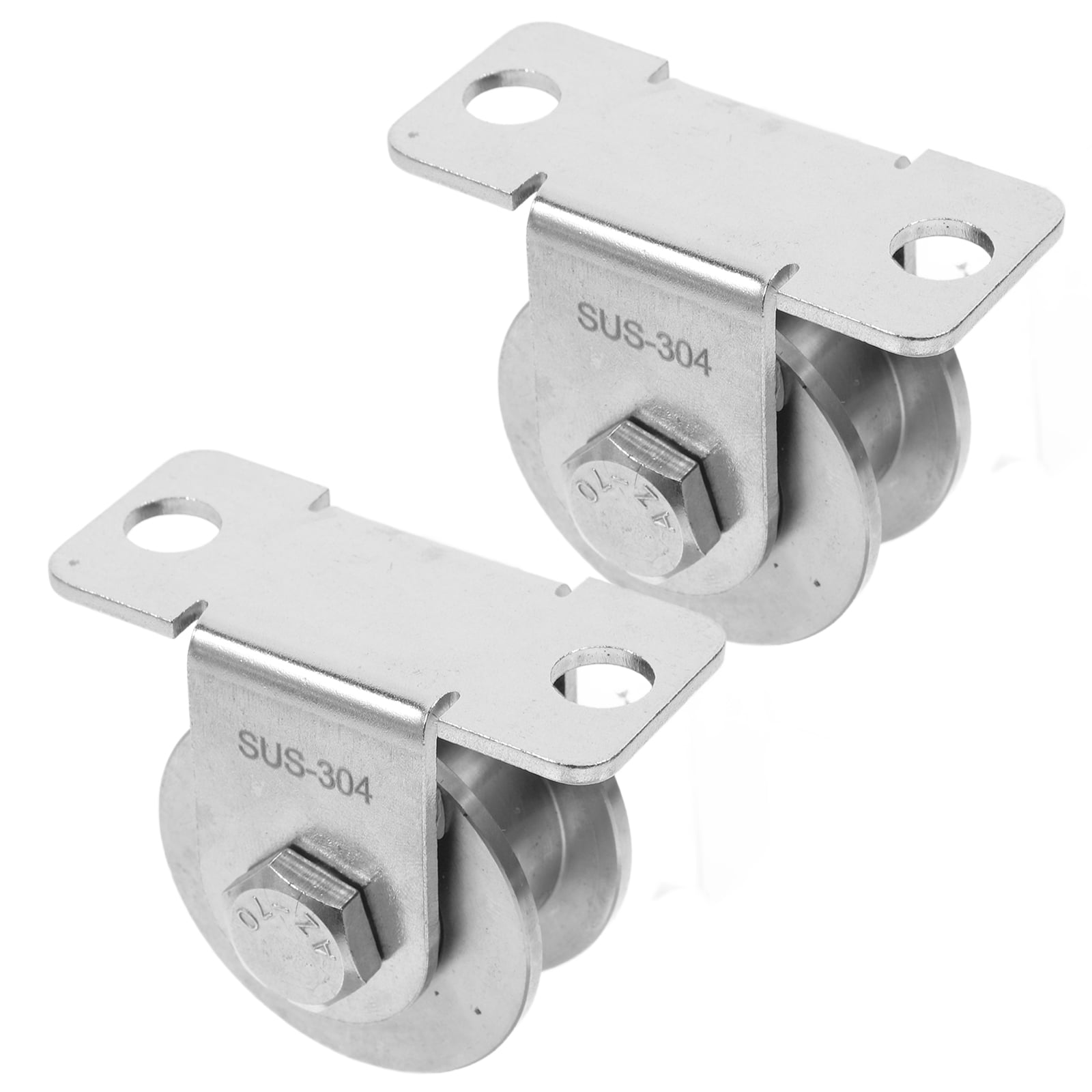 Raindrops 2pcs Wall Mounted Cable Pulley Wheel Bearings Inside ...