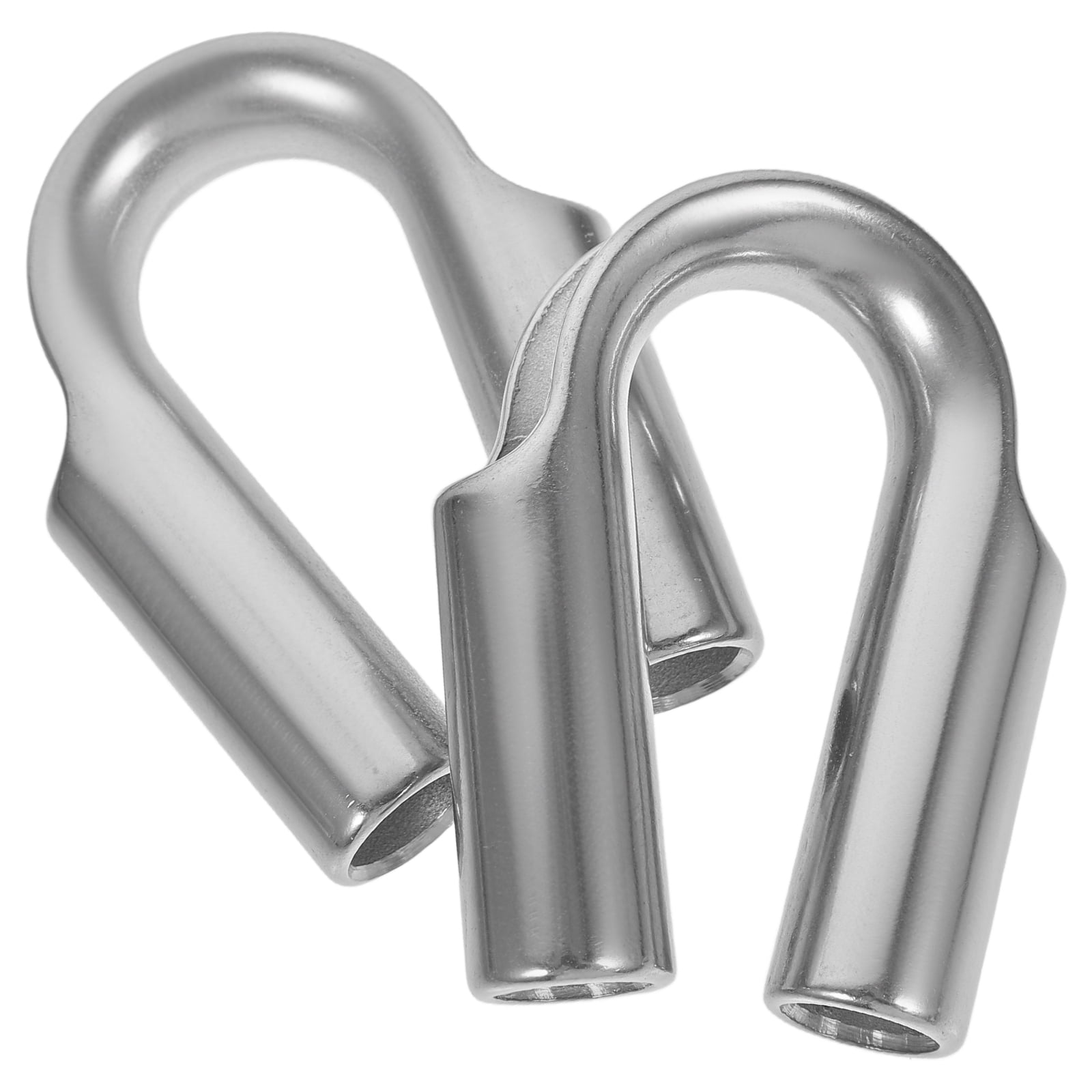 2pcs Wire Rope Thimble Ferrule Crimping Tool Winch Rope Stainless Steel ...