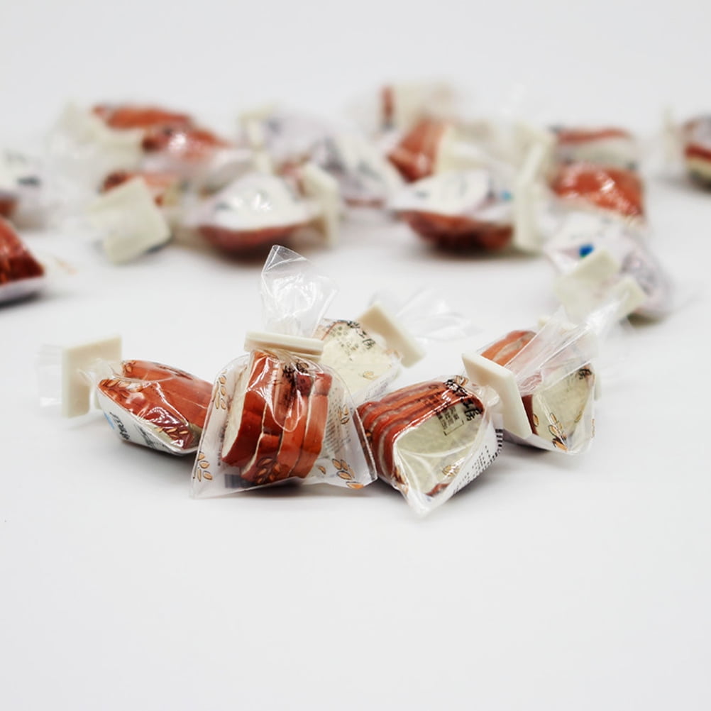 Raindrops 3 Bags Miniature Food Models Pretend Play Toy Bread Slice ...