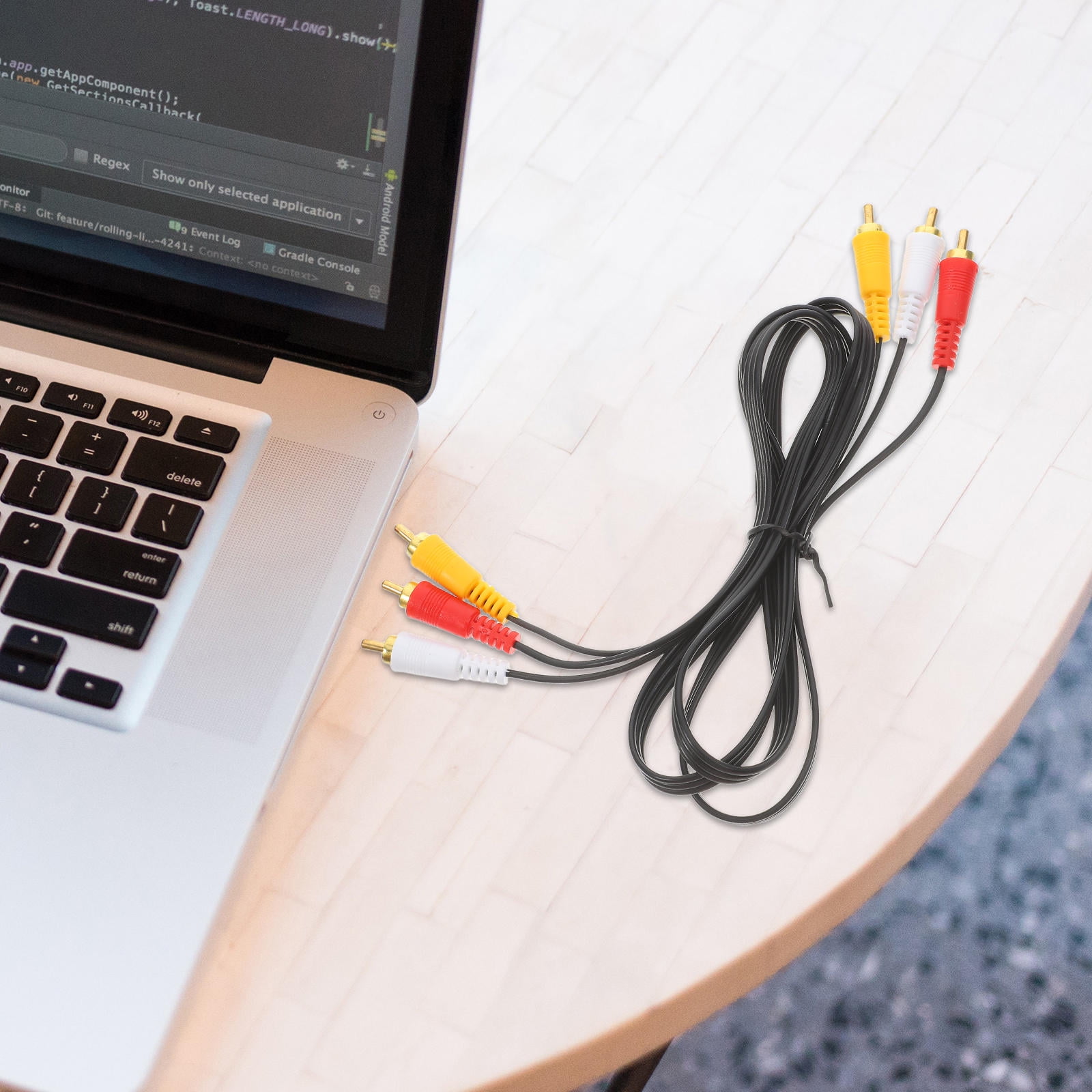 Raindrops 3 Pair of 1.5meter AV Cable Audio and Video Line Three on the ...