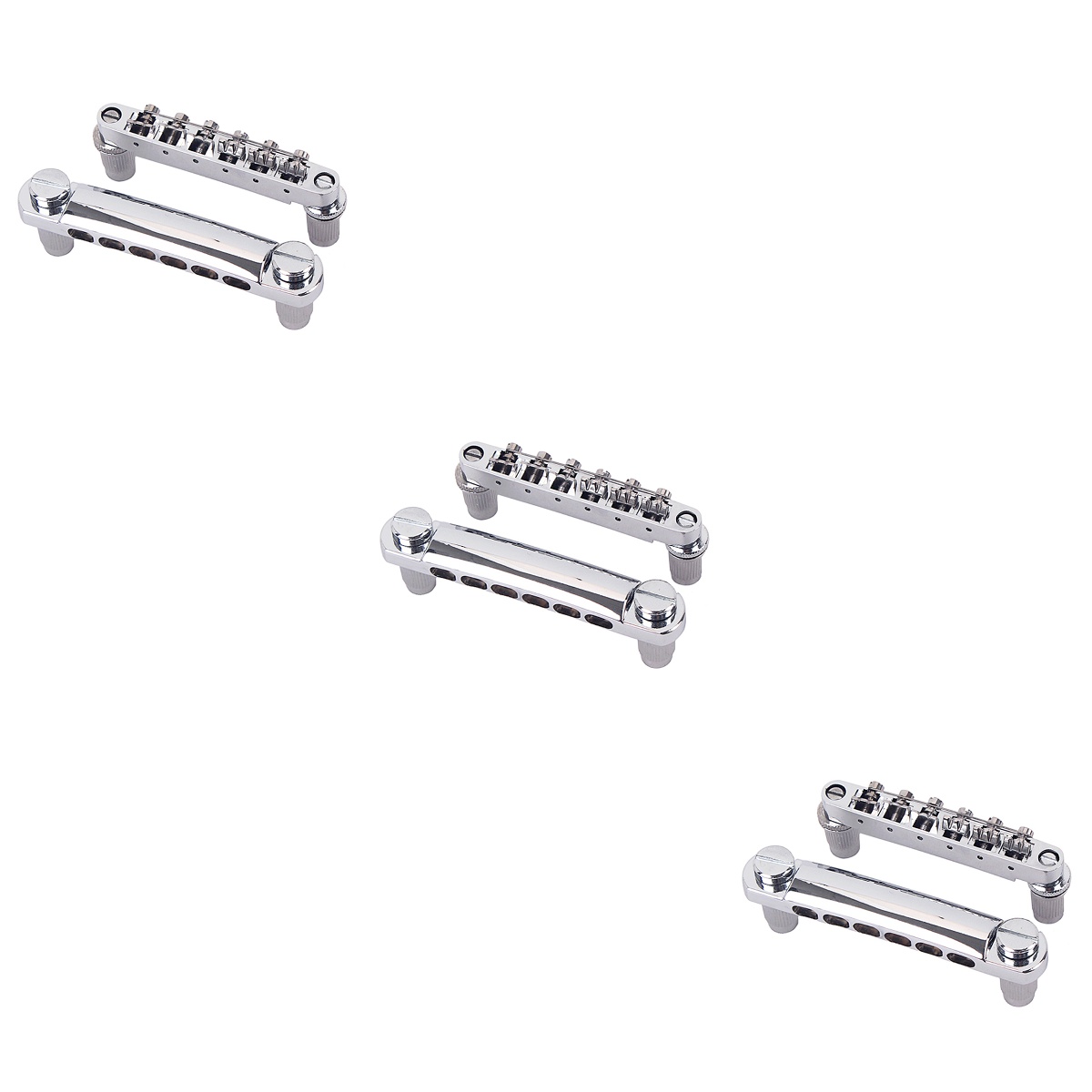 Raindrops 3 Pairs 12 String Guitar Bridge Locking Bridge and Tailpiece ...