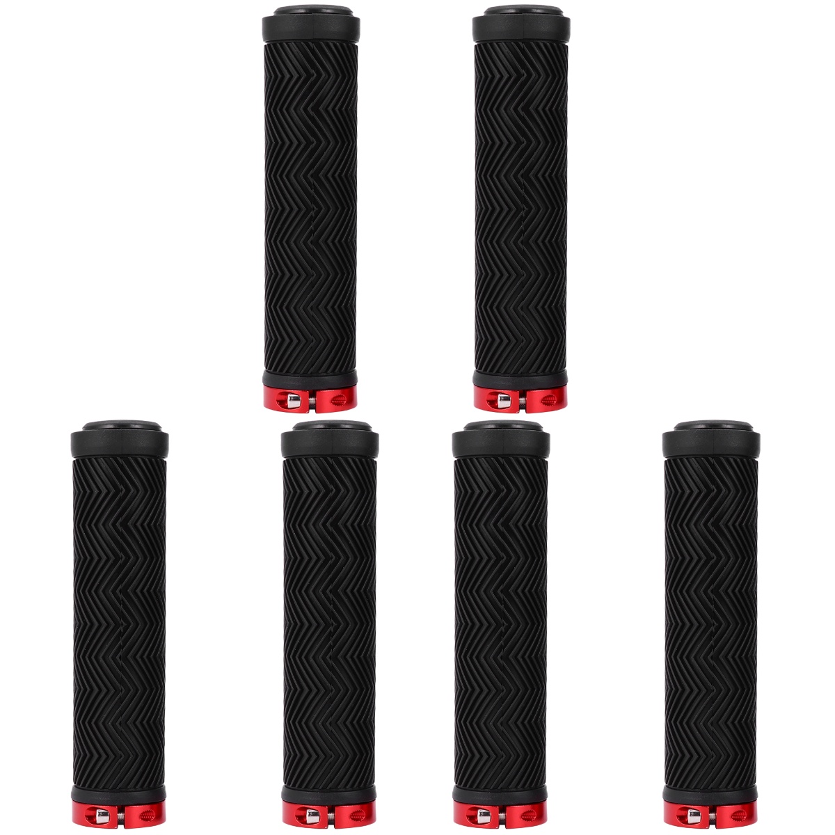 Raindrops 3 Pairs Bike Handlebar Grips Single Bike Lockable Handle Bar ...