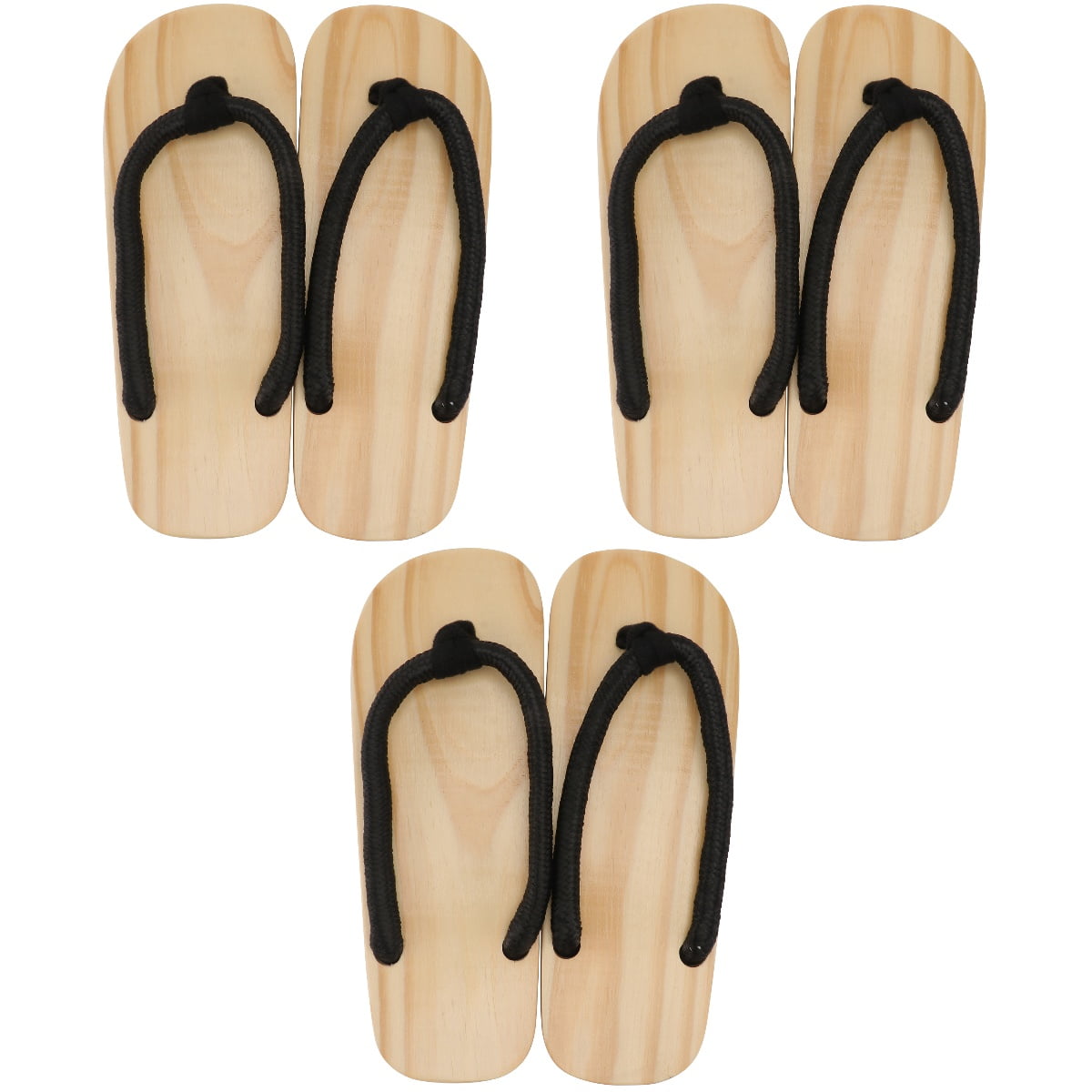 Raindrops 3 Pairs Fashion Japanese Traditional Kimono Clogs Male Summer ...