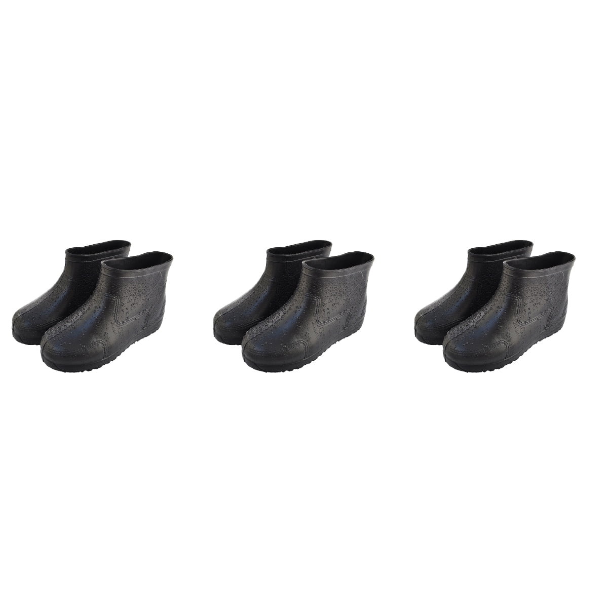 Raindrops 3 Pairs of Portable Acid and Alkali Resistant Rain Shoes Low ...