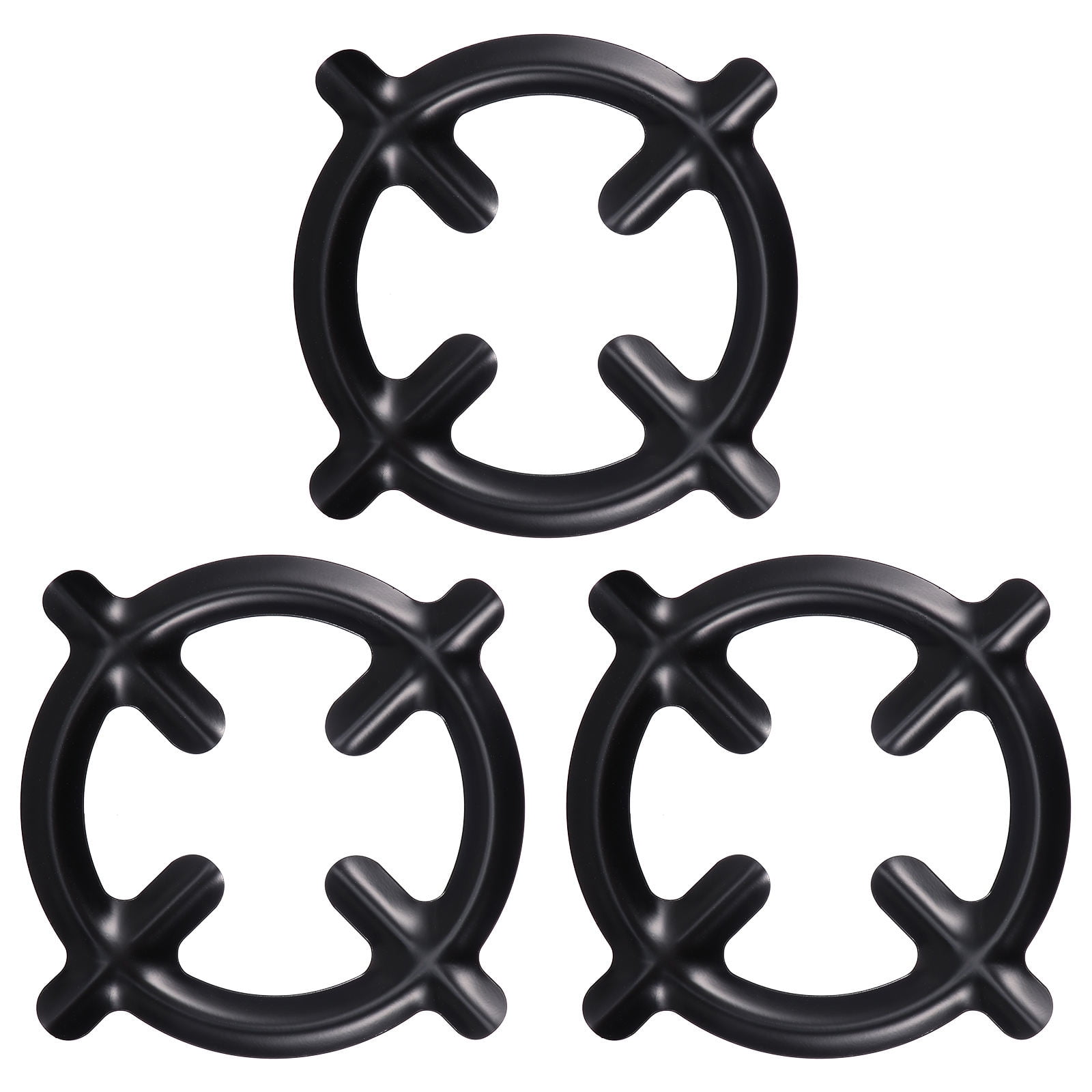 Raindrops 3Pcs Black Iron Pot Stands for Gas Stove and Coffee Pots ...