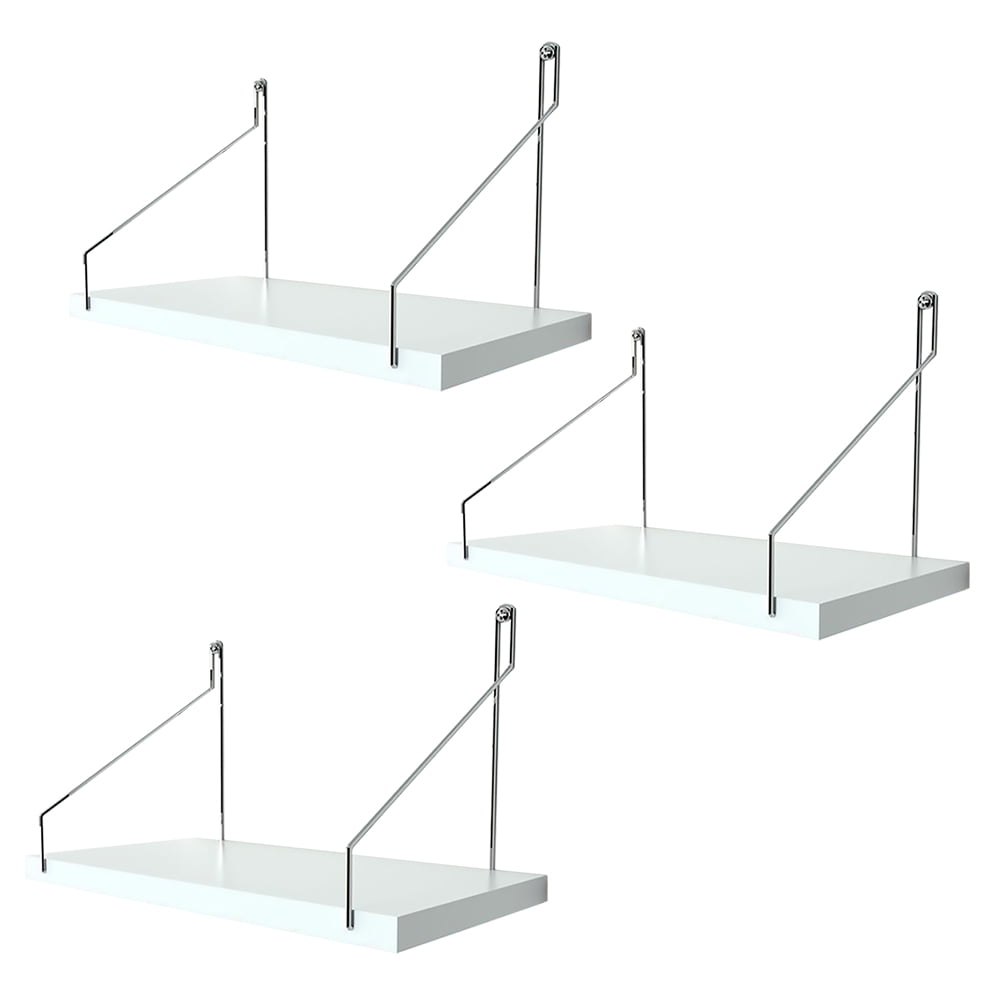 Raindrops 3 Pcs Bookshelves Shelf Folding Floating for Wall ...