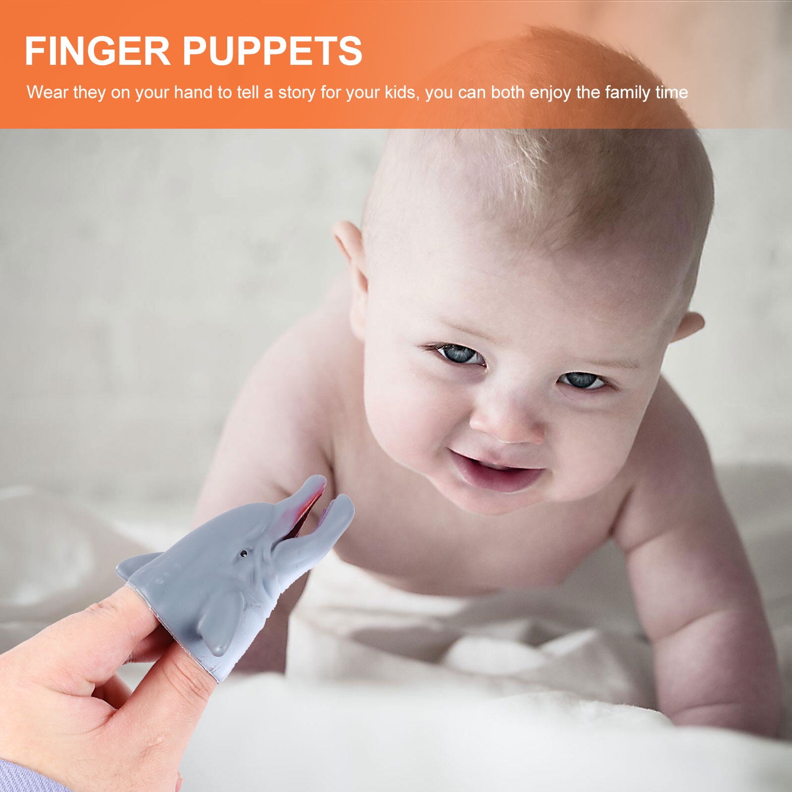 Raindrops 3 Pcs Finger Doll Hippo Puppet Toys Child - Walmart.com