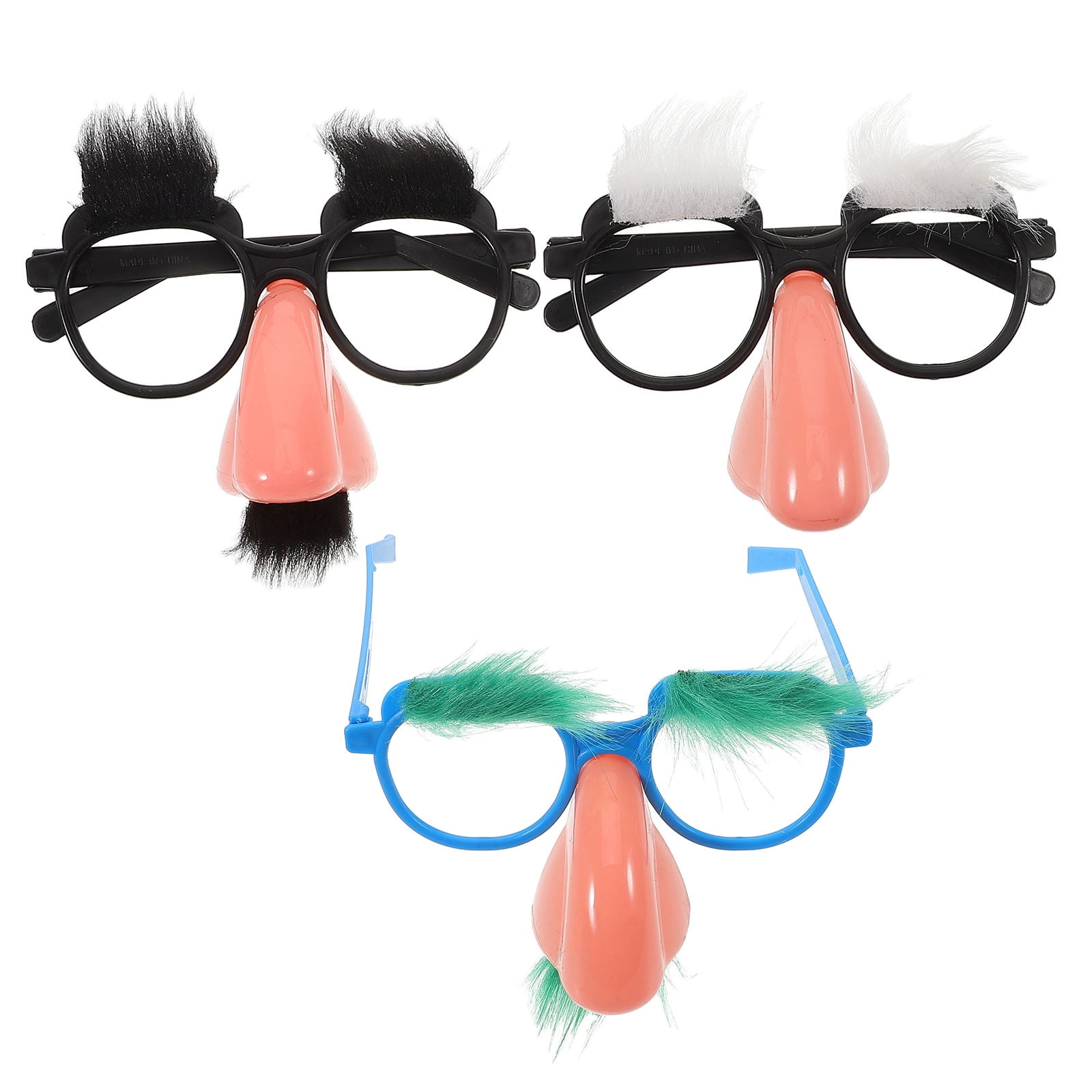 Raindrops 3 Pcs Glasses with Mustache and Nose Silly Sunglasses Googly ...