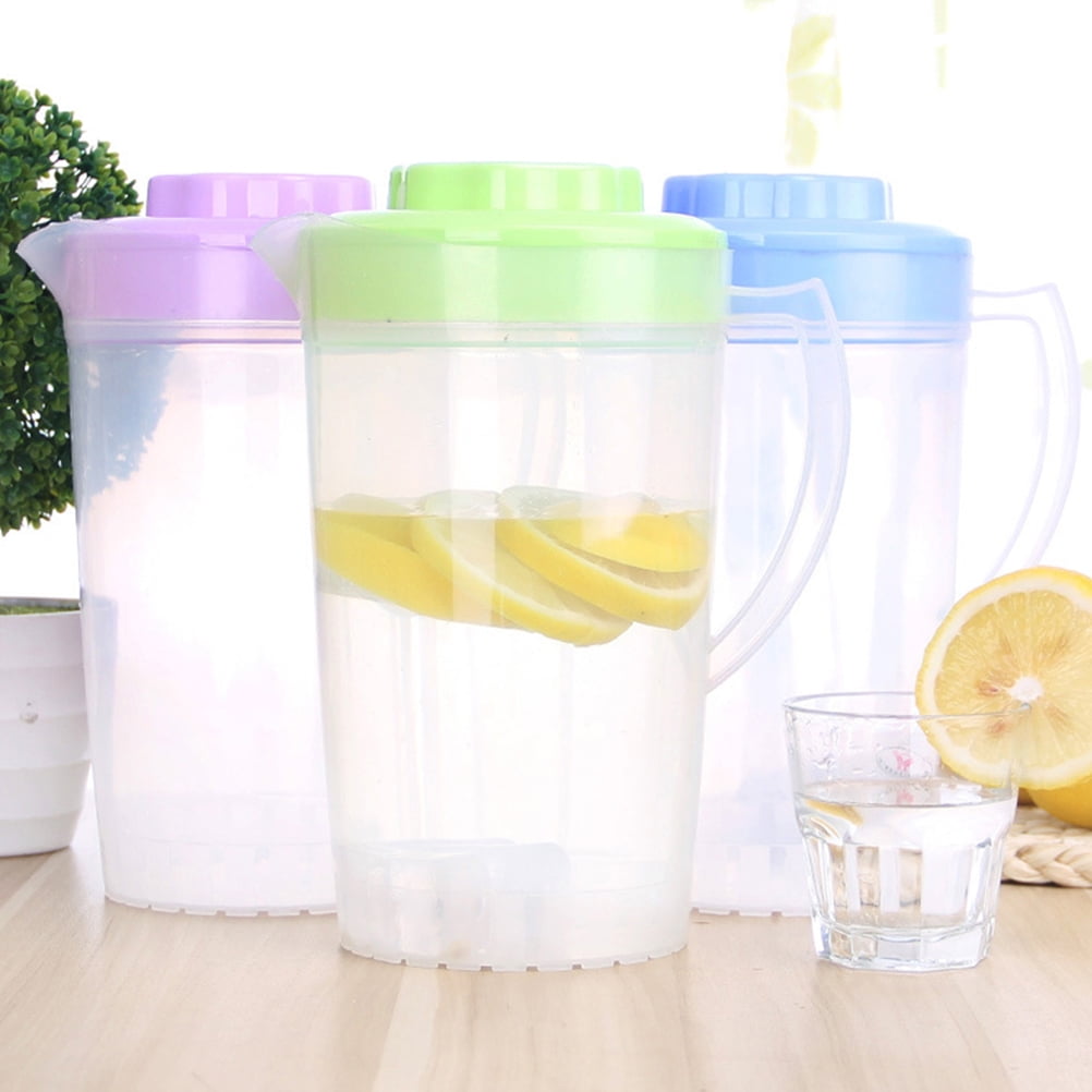 Raindrops 3 Pcs Large Capacity Cold Water Jug Plastic for 2 Liters Picnic Pitcher Child ...