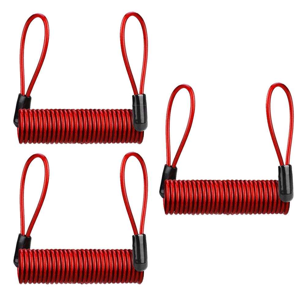 Raindrops 3 Pcs Locks Phone Disc Brake Reminder Rope Coiled Cable ...