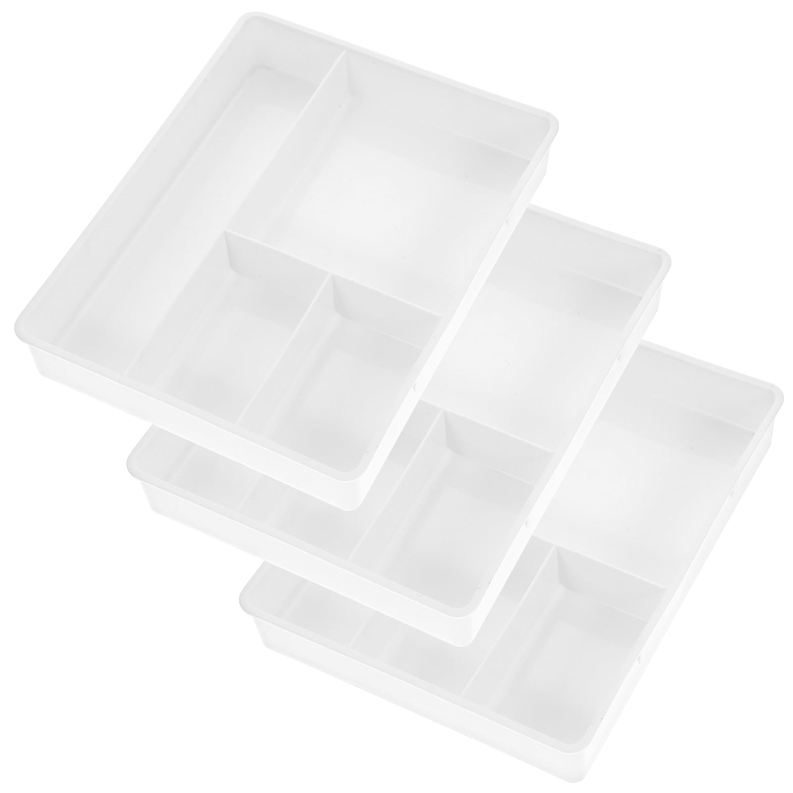 Raindrops 3 Pcs Monitor Pantry Organizer Divided Storage Tray - Walmart.com