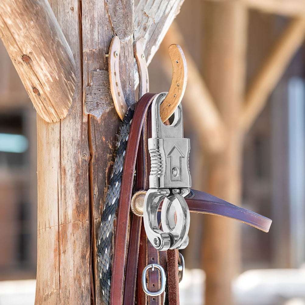 Raindrops 3 Pcs Quick Release Snap With Fixed-Eye Equestrian Hook Swivel Spring Snap Hook Horse ...