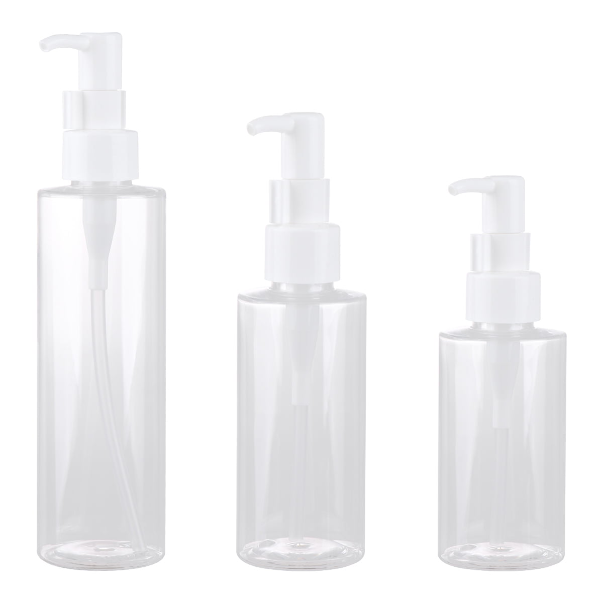 Raindrops 3 Pcs Shampoo Pump Dispensers Bottle Labels Clear Empty ...