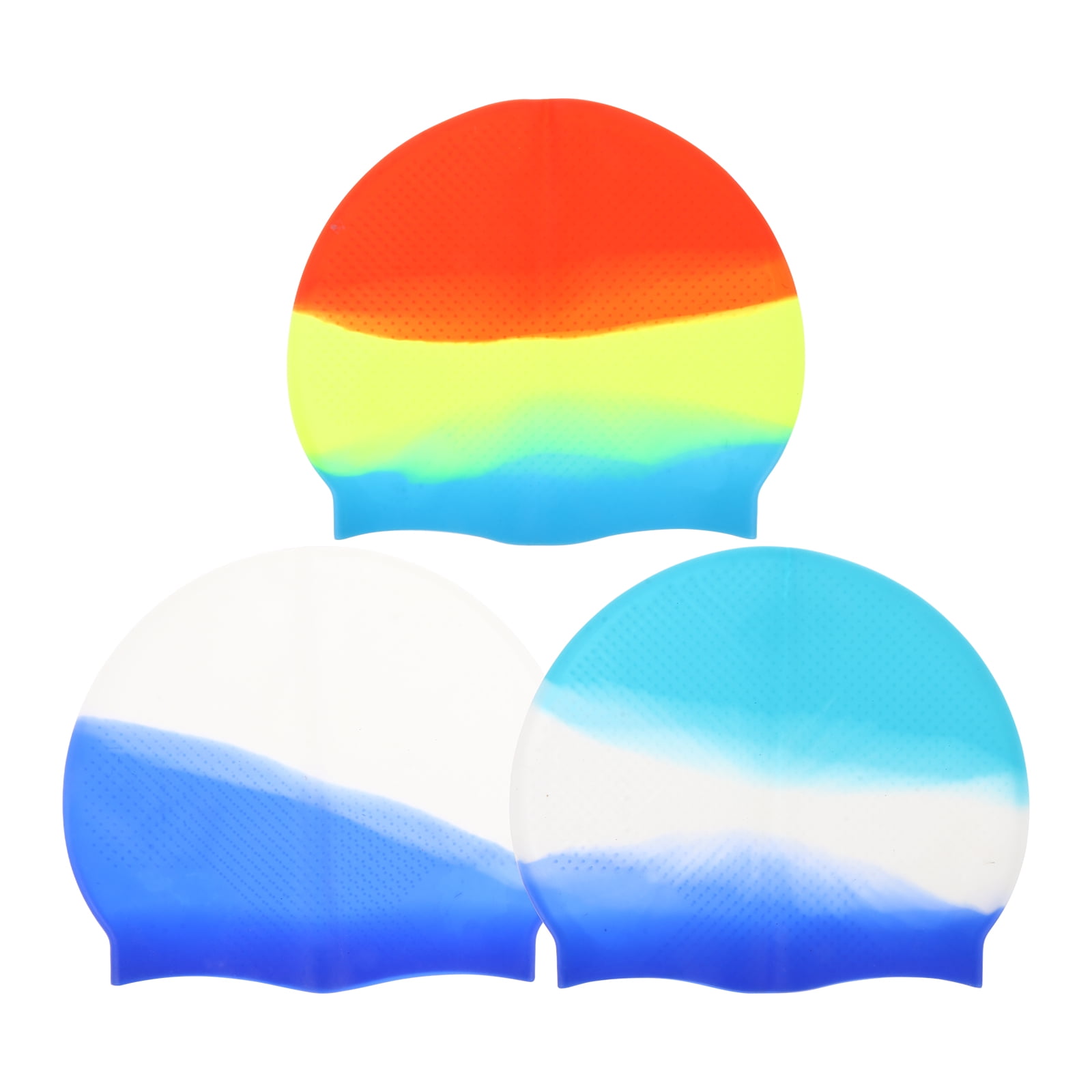 Raindrops 3 Pcs Silicone Swimming Cap Goggles Kids Caps for Women and ...