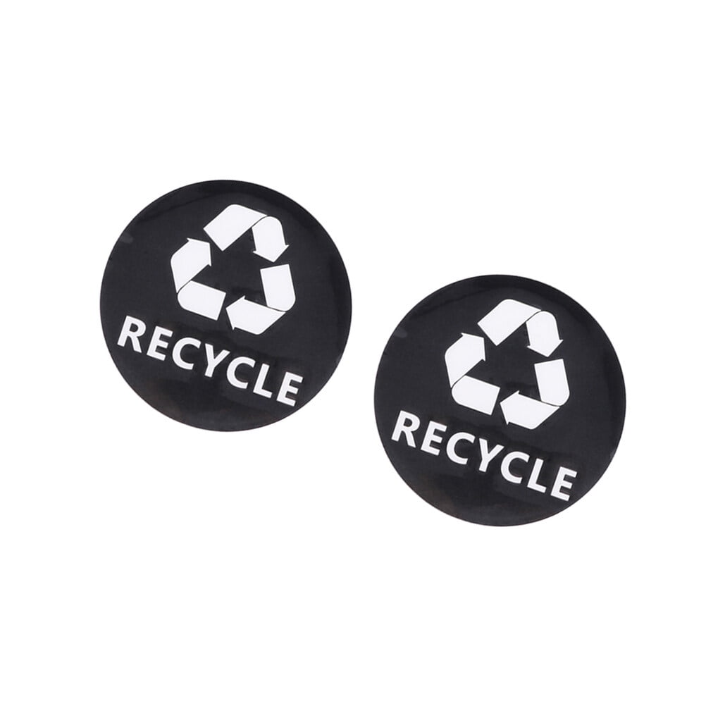 Raindrops 3 Pcs Waterproof Decal Garbage Container Bin Flat Surface ...