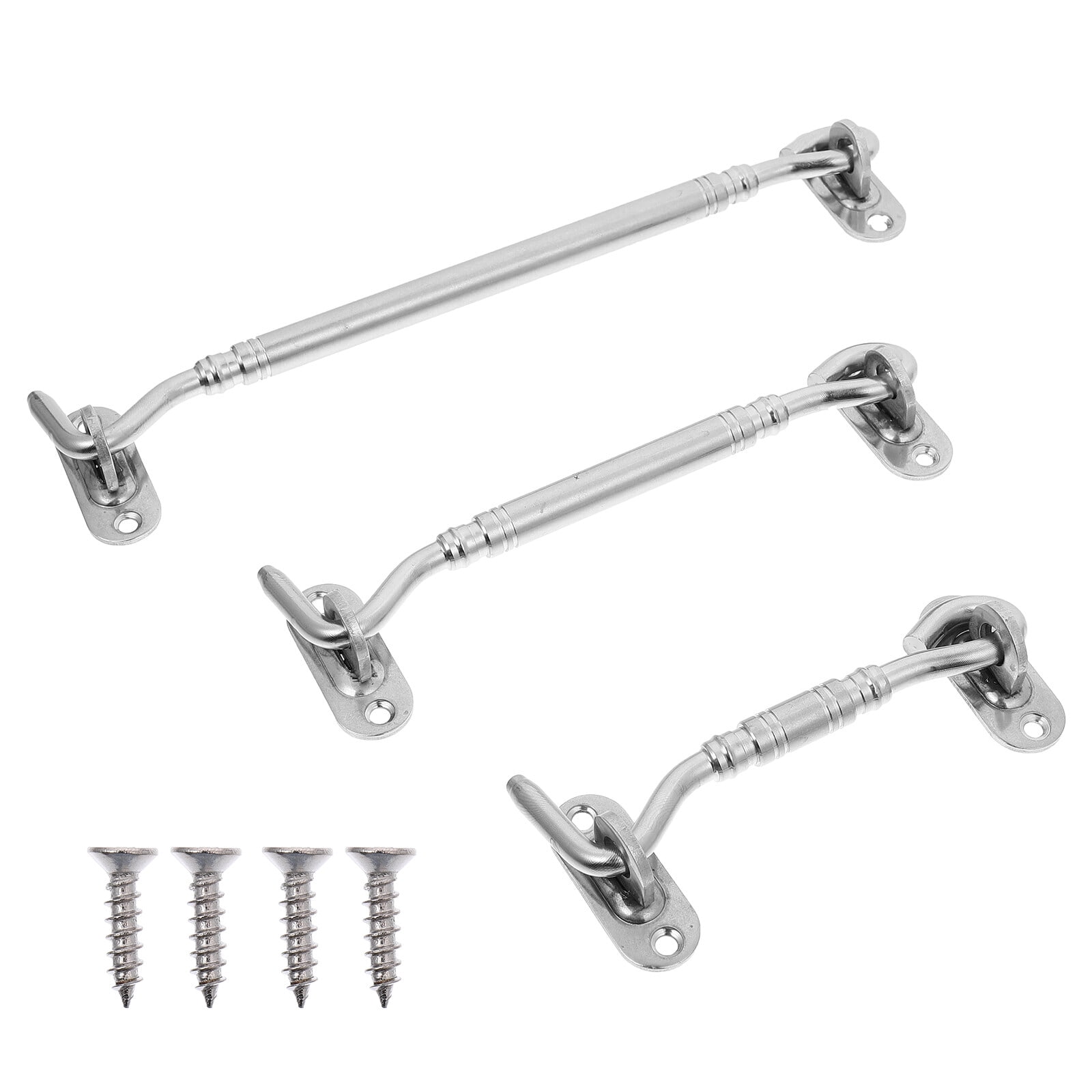 Raindrops 3 Pcs Window Hook Lock Clasp Door Hooks Gate Heavy Duty ...