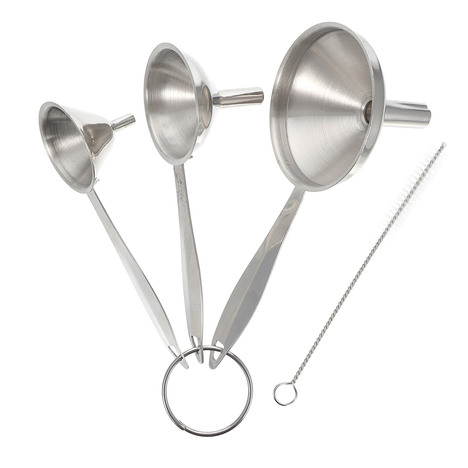 Raindrops 3 Pcs Wine Filter Stainless Funnel Dispenser Juice Fluid ...