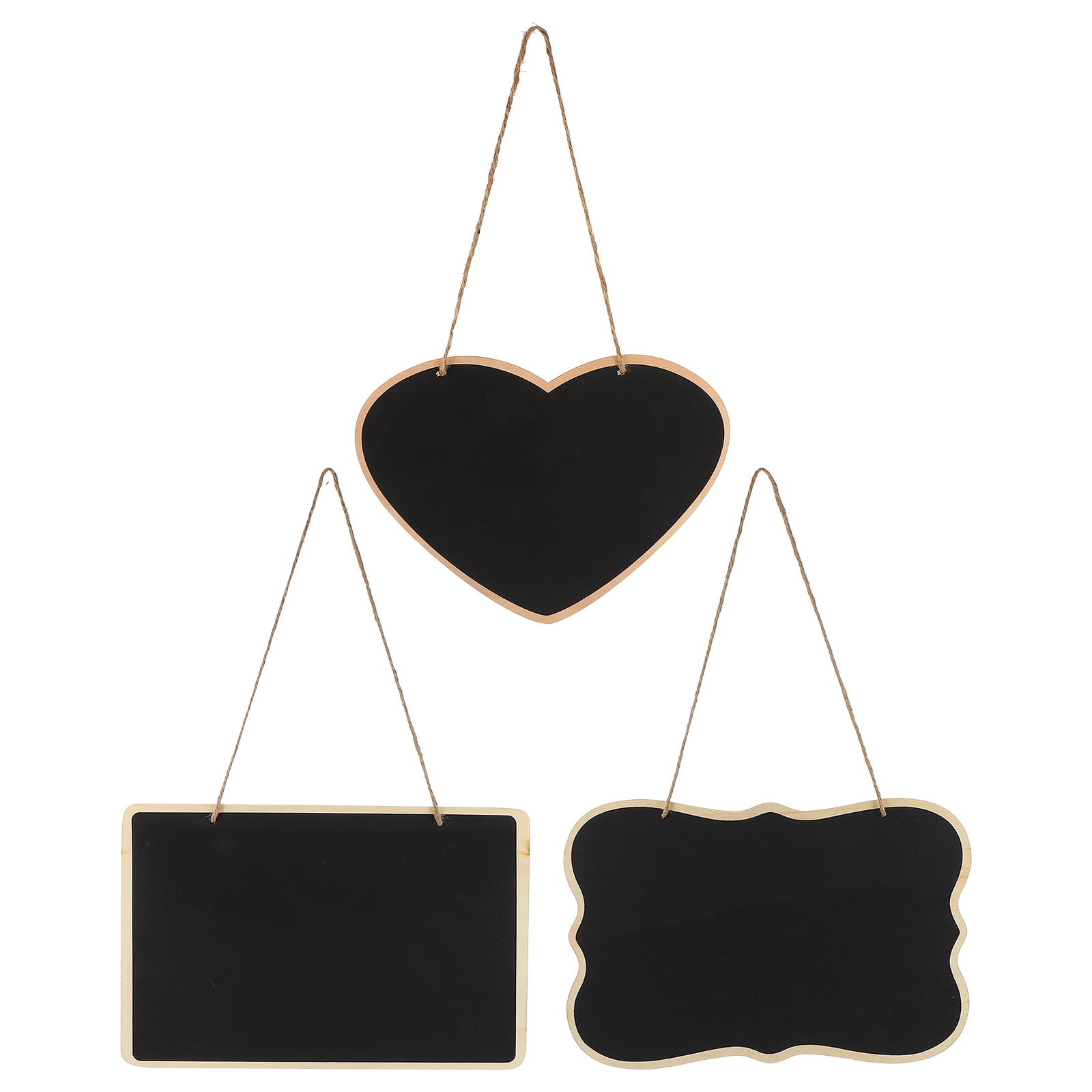 Raindrops 3 Pcs Wooden Mini Blackboard Chalkboard Hanging Memo Office ...