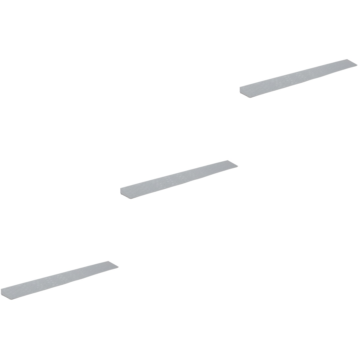 Raindrops 3 Pieces Sweeping Robot Ramp Door Thresholds for Exterior ...