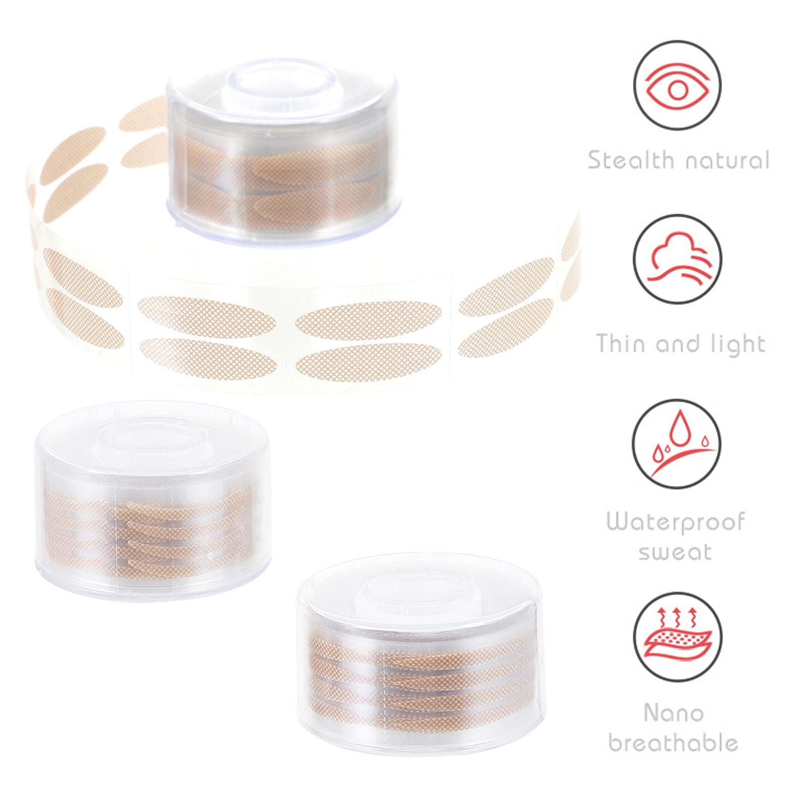 Raindrops 3 Rolls Double Eyelid Tapes Decal Female Stickers Invisible ...