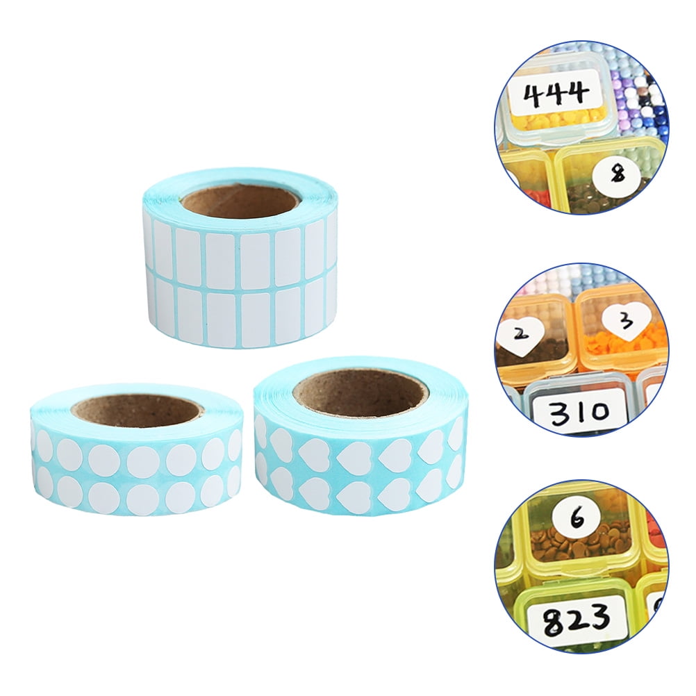 Raindrops 3 Rolls Label Stickers Blank Label Stickers Classification ...