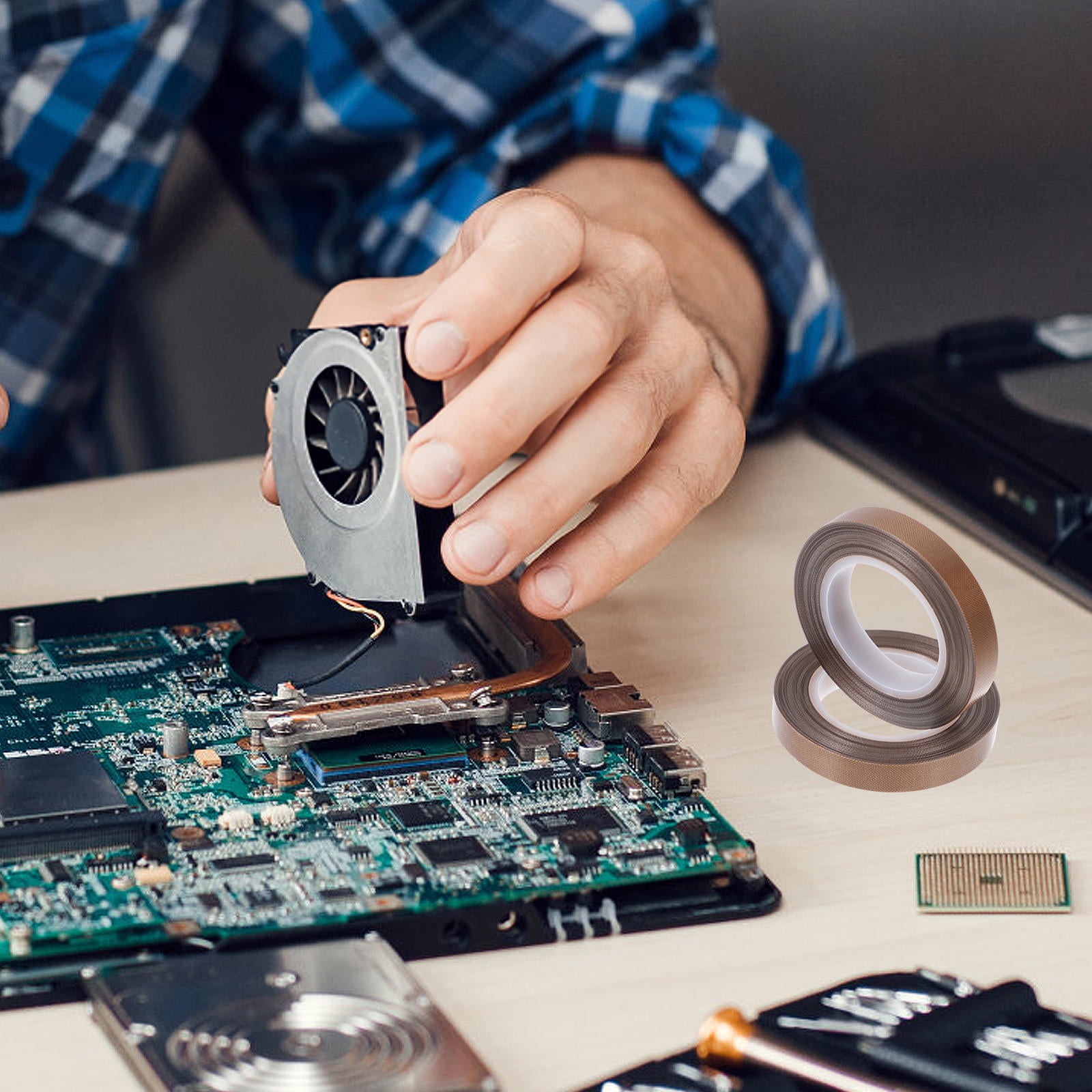 Raindrops 3 Rolls Outdoor Electrical Tape Light Brown for Cable ...