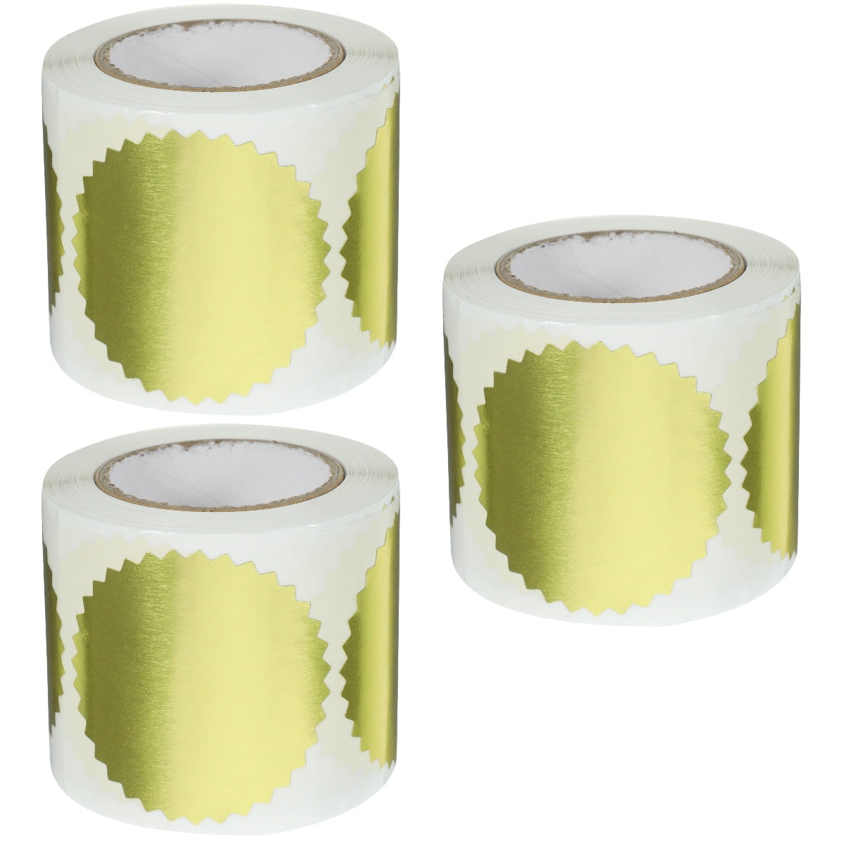 Raindrops 3 Rolls of Adhesive Certificate Medals Stickers Foil Medals ...