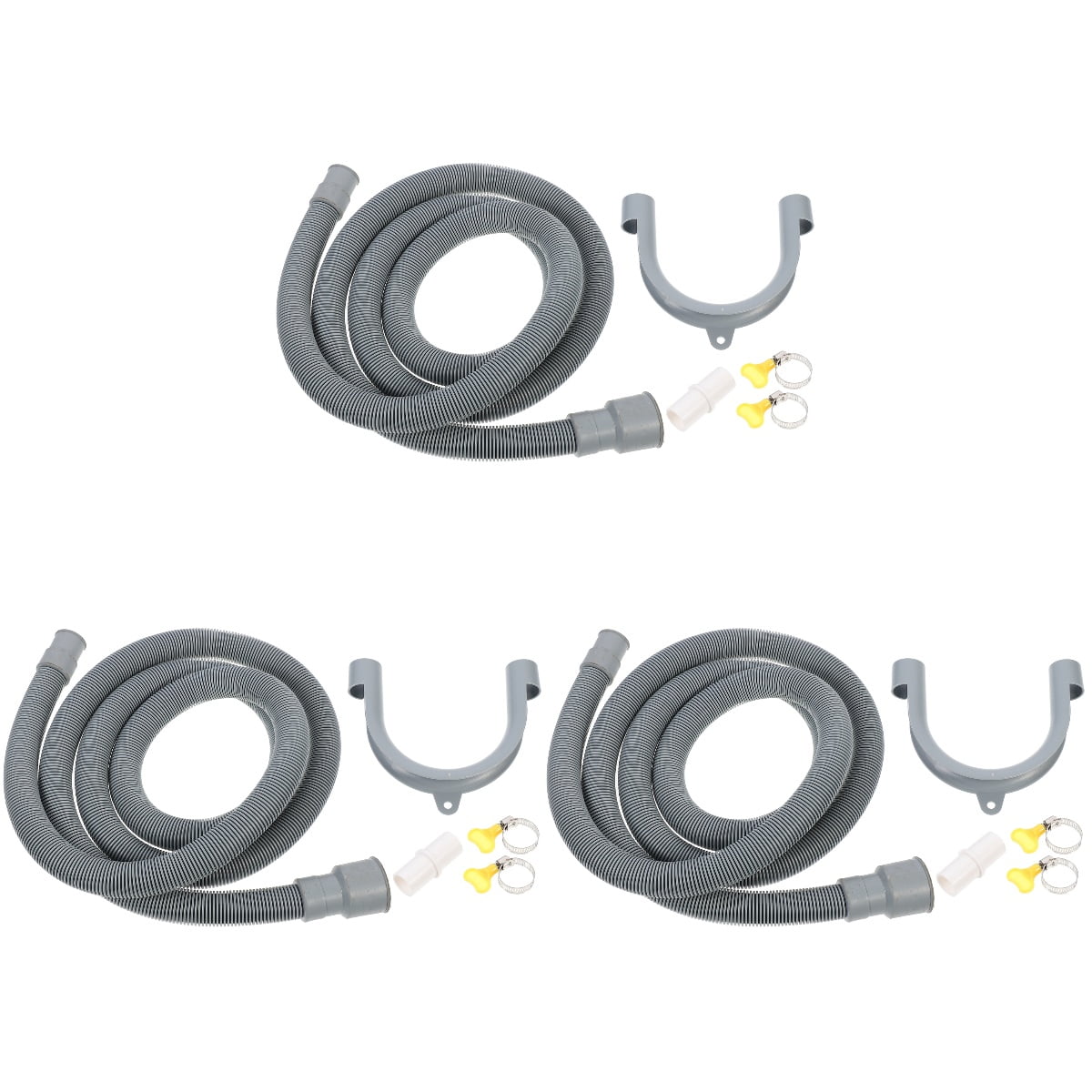 Raindrops 3 Sets Automatic Drum Washer Drain Hose Washing Machine ...