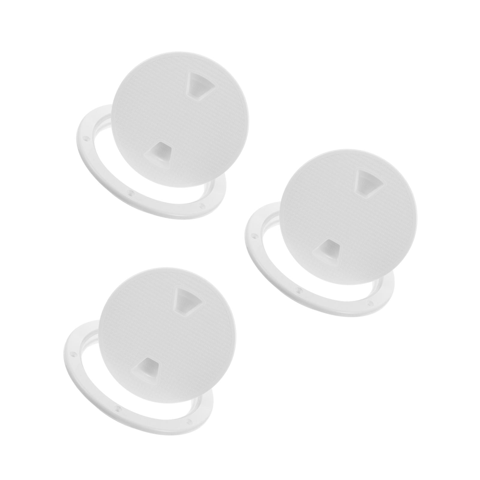 Raindrops 3 Sets Deck Plate Hatch Round Non-Slip Inspection Hatch Boat ...