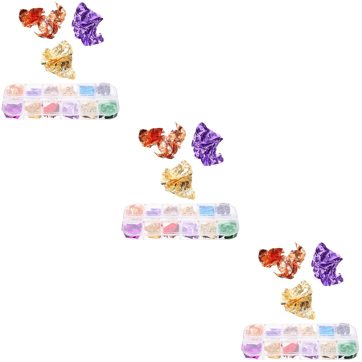 Raindrops 3 Sets Epoxy Resin Craft Filler Tinfoil Craft Filler Tinfoil ...