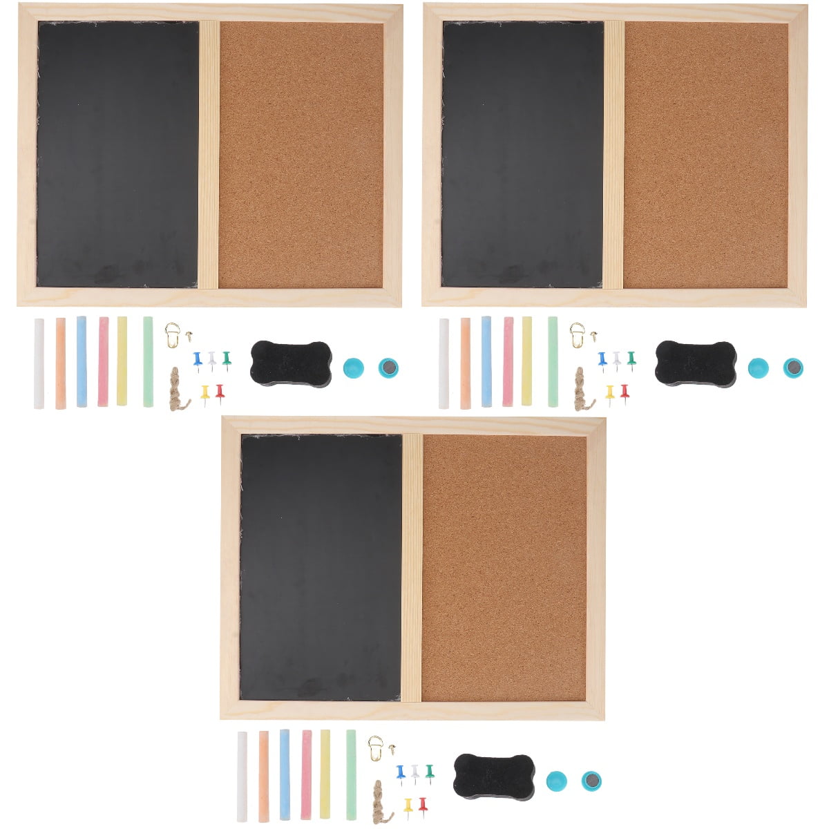 Raindrops 3 Sets Hanging Bulletin Board Home School Message Board ...