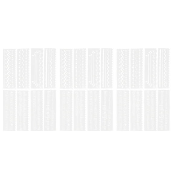 Raindrops 3 Sets Hollow Lace Ruler Circle Template Letter Stencils ...