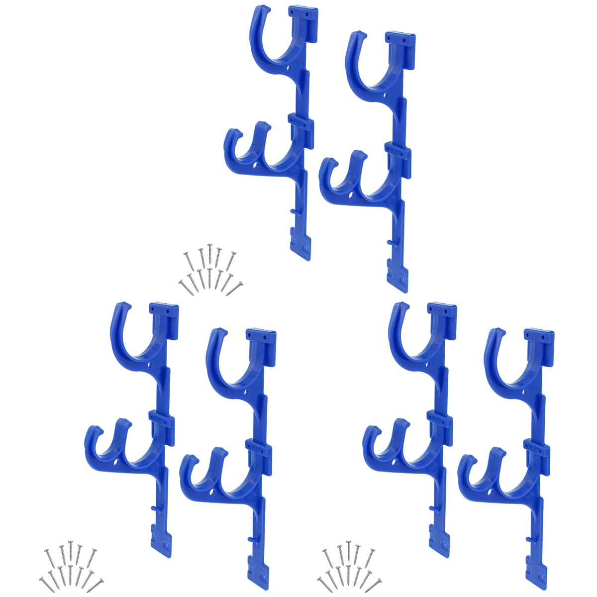Raindrops 3 Sets Pool Hook Brush Up Tool Organizer Hanger Bracket with ...