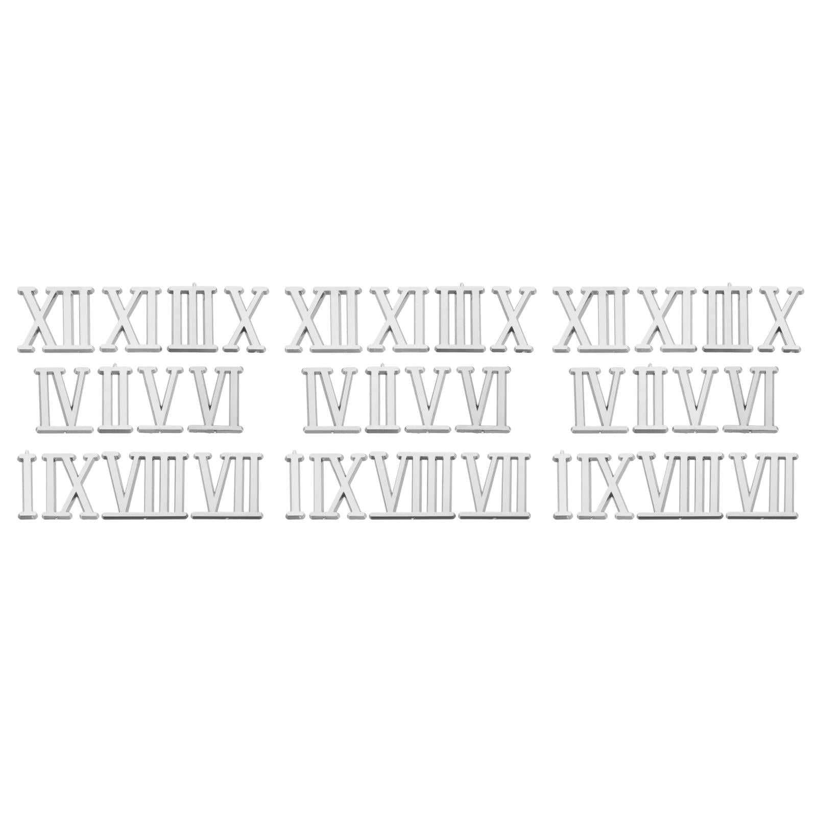 Raindrops 3 Sets Roman Number Clock Numerals Replacement 3 cm Clock ...