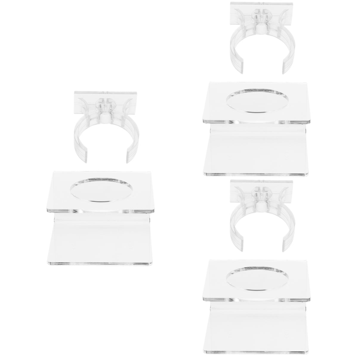 Raindrops 3 Sets Wall Mount Sword Stand Wall Acrylic Sword Holder Wall ...