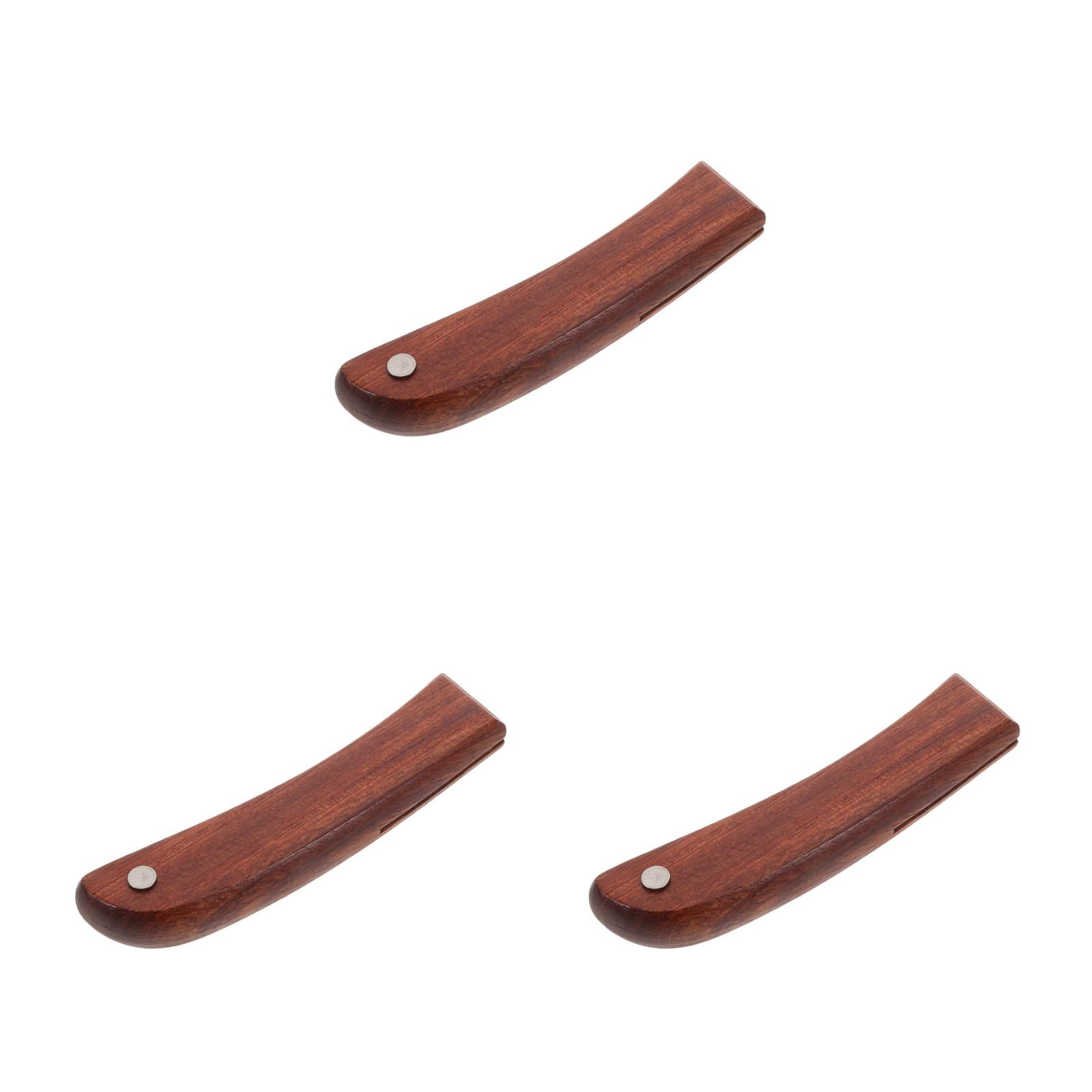 Raindrops 3 Sets Wooden Cutter Grip Handle With Screw Kitchen Knife ...