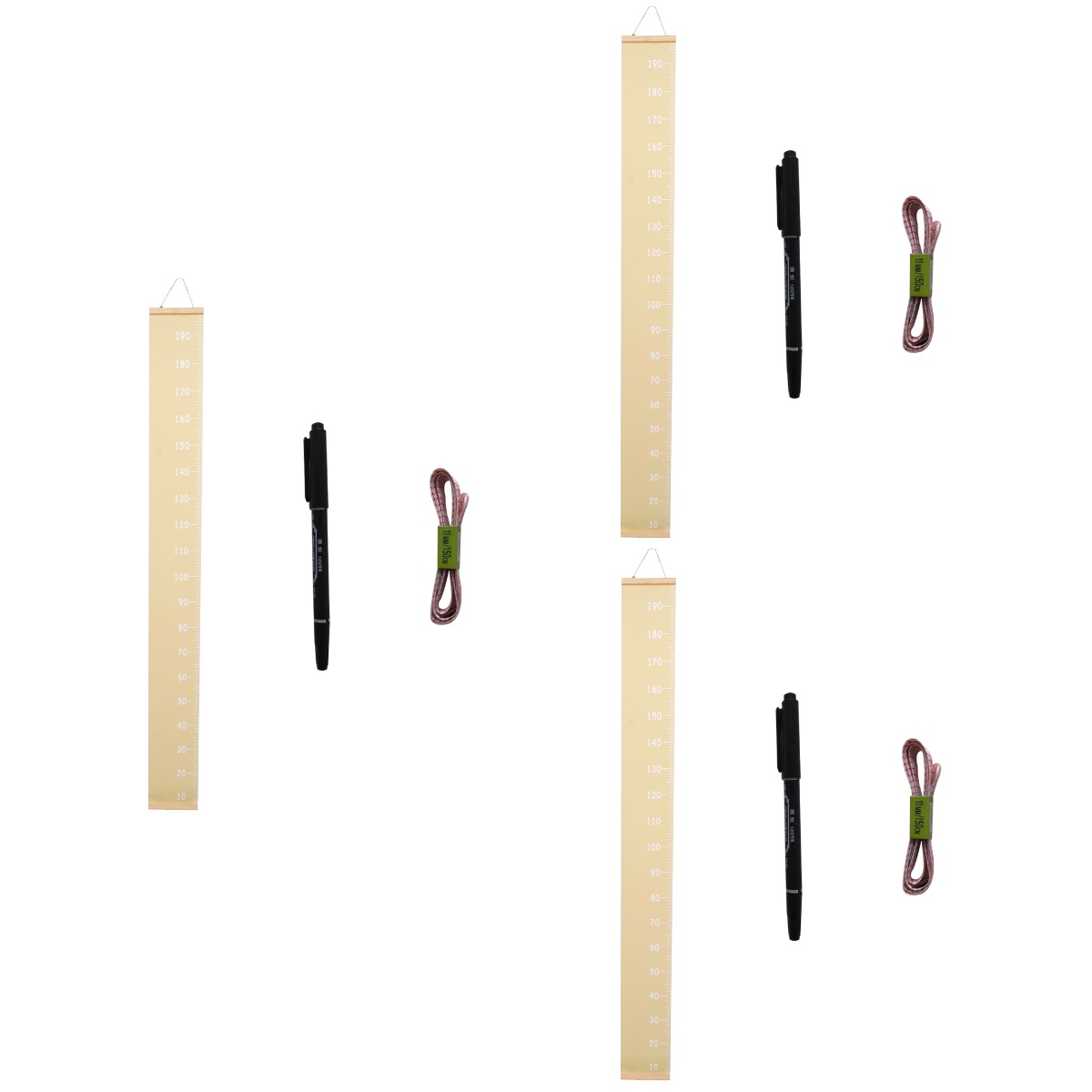 Raindrops 3 Sets of Growth Height Chart Wall Hanging Kids Growth Chart ...