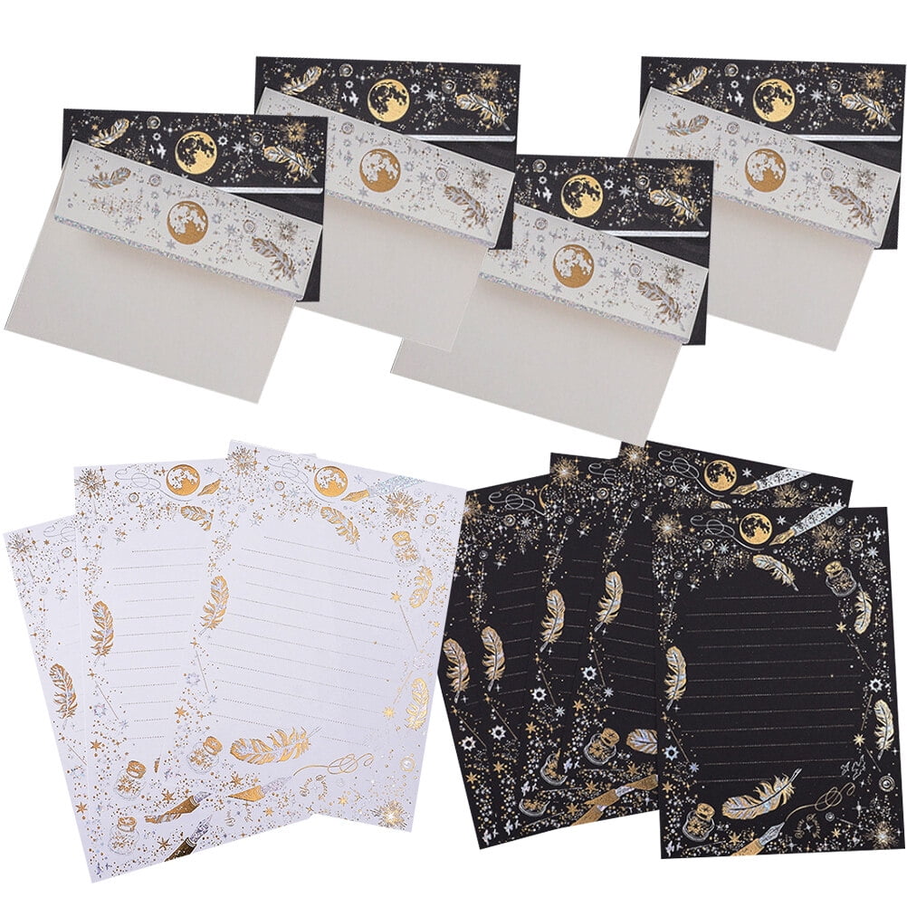 Raindrops 3 Sets of Hot Stamping Letter Paper Envelope Set Writing ...