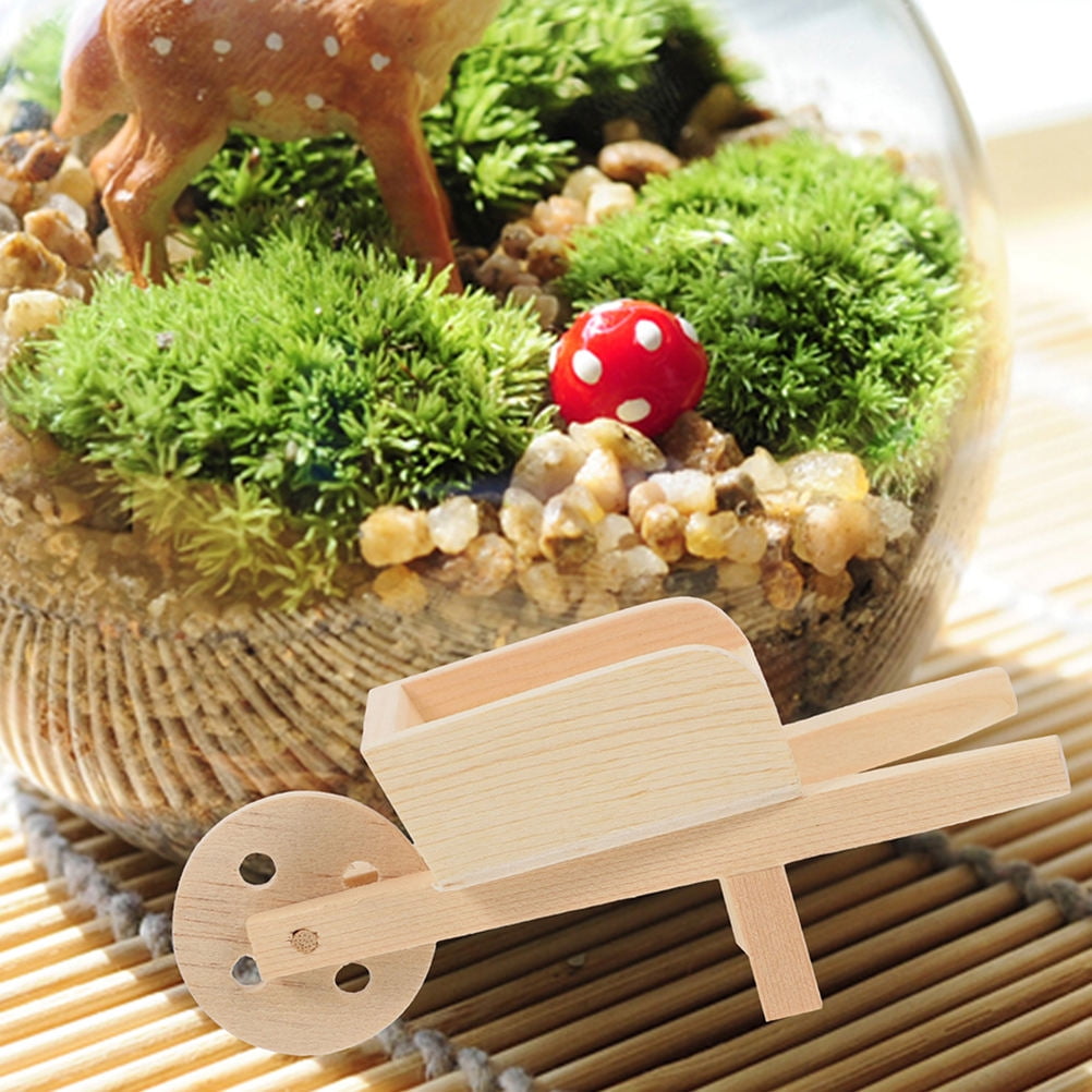 Raindrops 3 pcs Dolls House Mini Barrows Models Miniature Wood ...