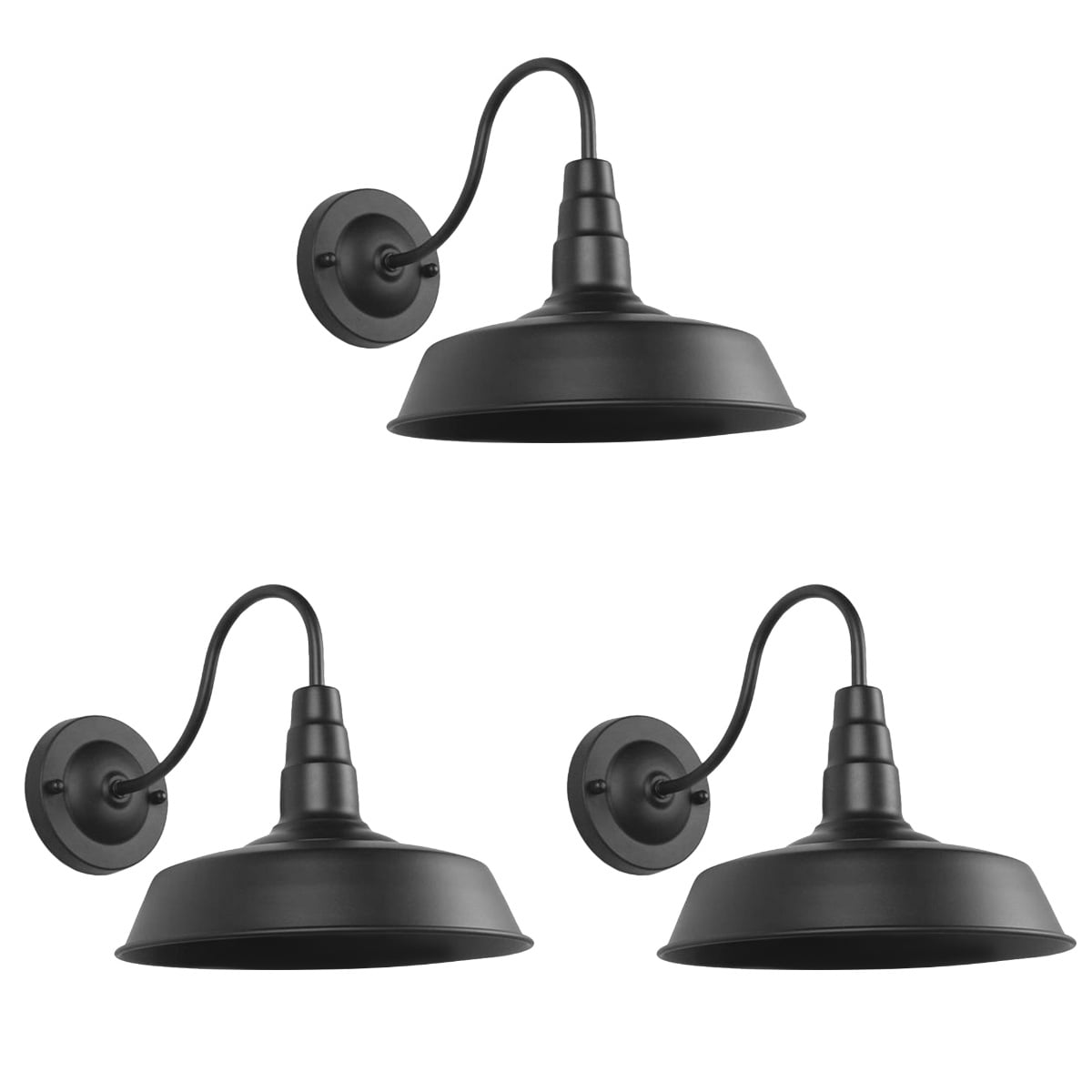 Raindrops 3 pcs Gooseneck Wall Light Industrial Style Vintage Wall Lamp ...