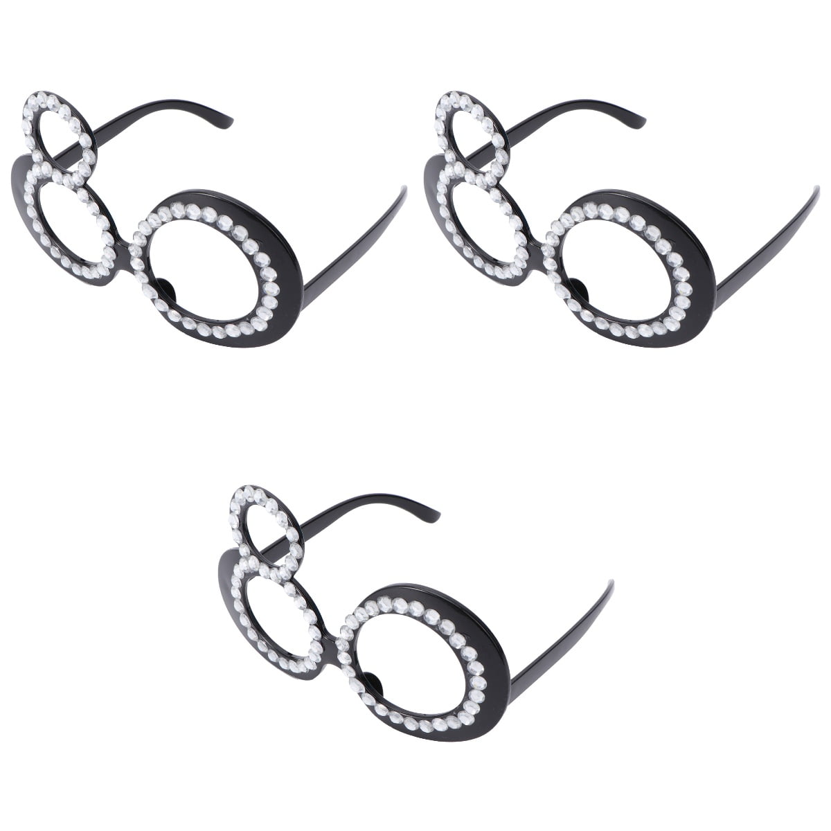 Raindrops 3 pcs Digital Glasses Decor Party Glasses Supplies Photo Prop ...