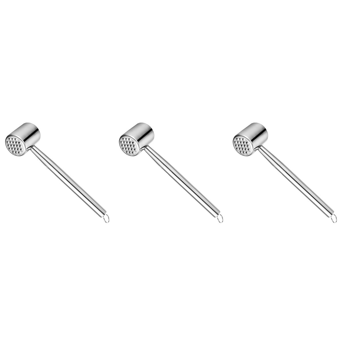 Raindrops 3 pcs Stainless Steel Hit Meat Tenderizer Tool Steak Hammer ...