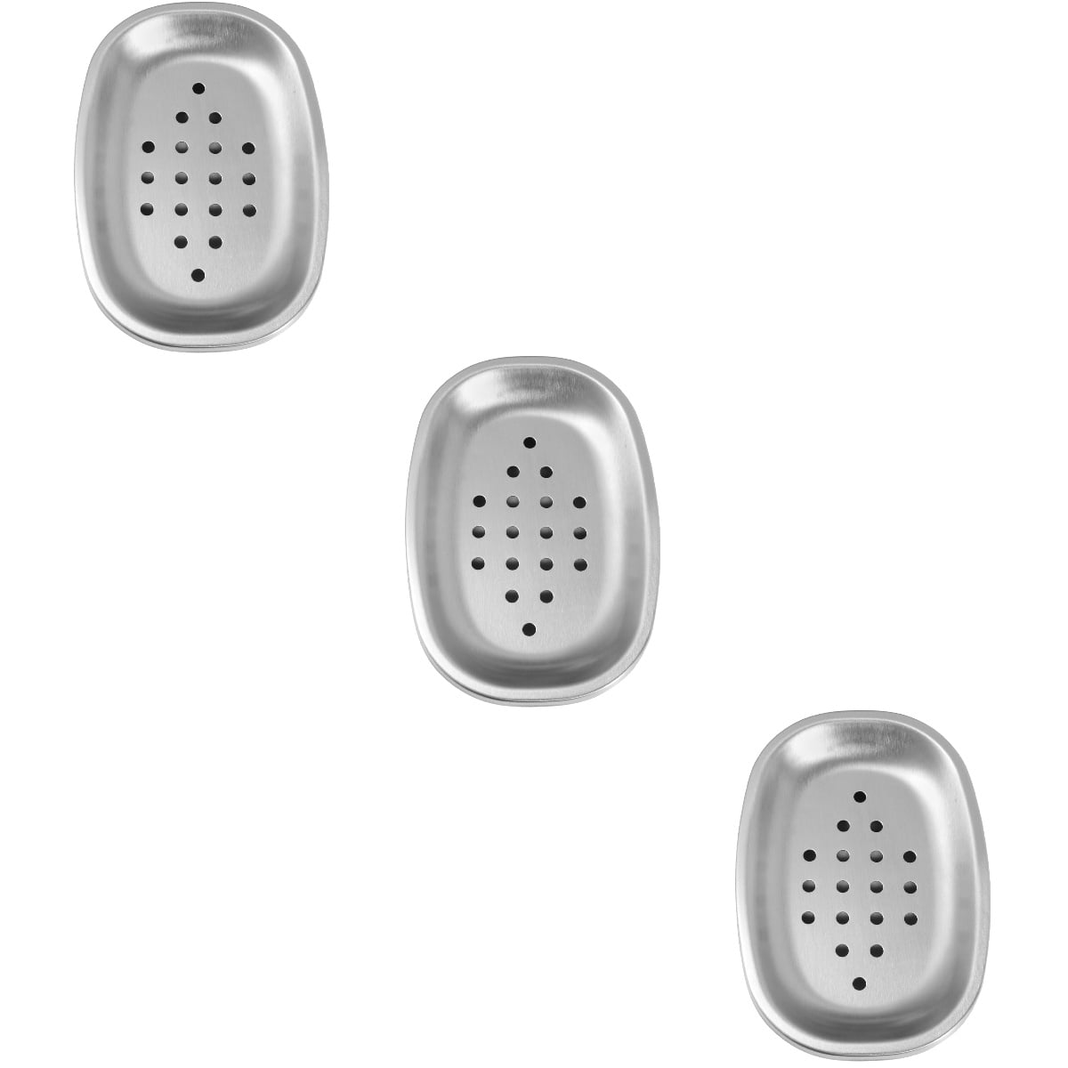Raindrops 3 pcs Stainless Steel Soap Box Soap Dish Simple Soap Holder ...