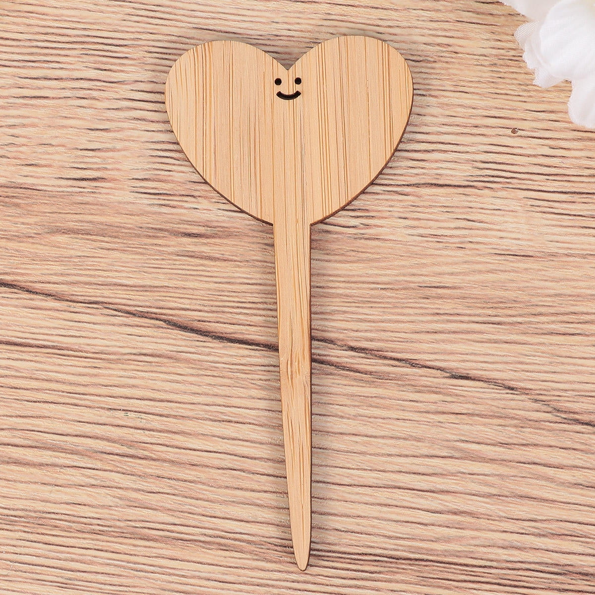 Raindrops labels for plants Bamboo Plant Labels Hearted Style 30PCS ...