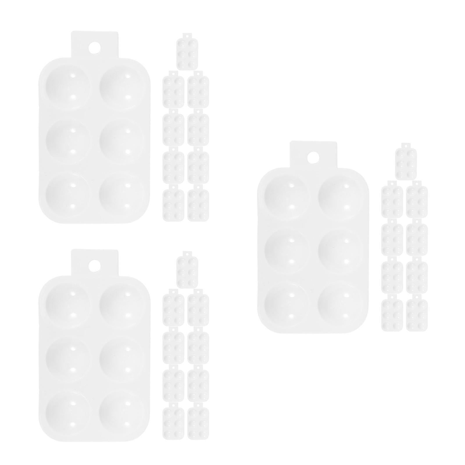 Raindrops 30 PCS Plastic Paint Tray Palettes 6 Well Rectangular Palette ...