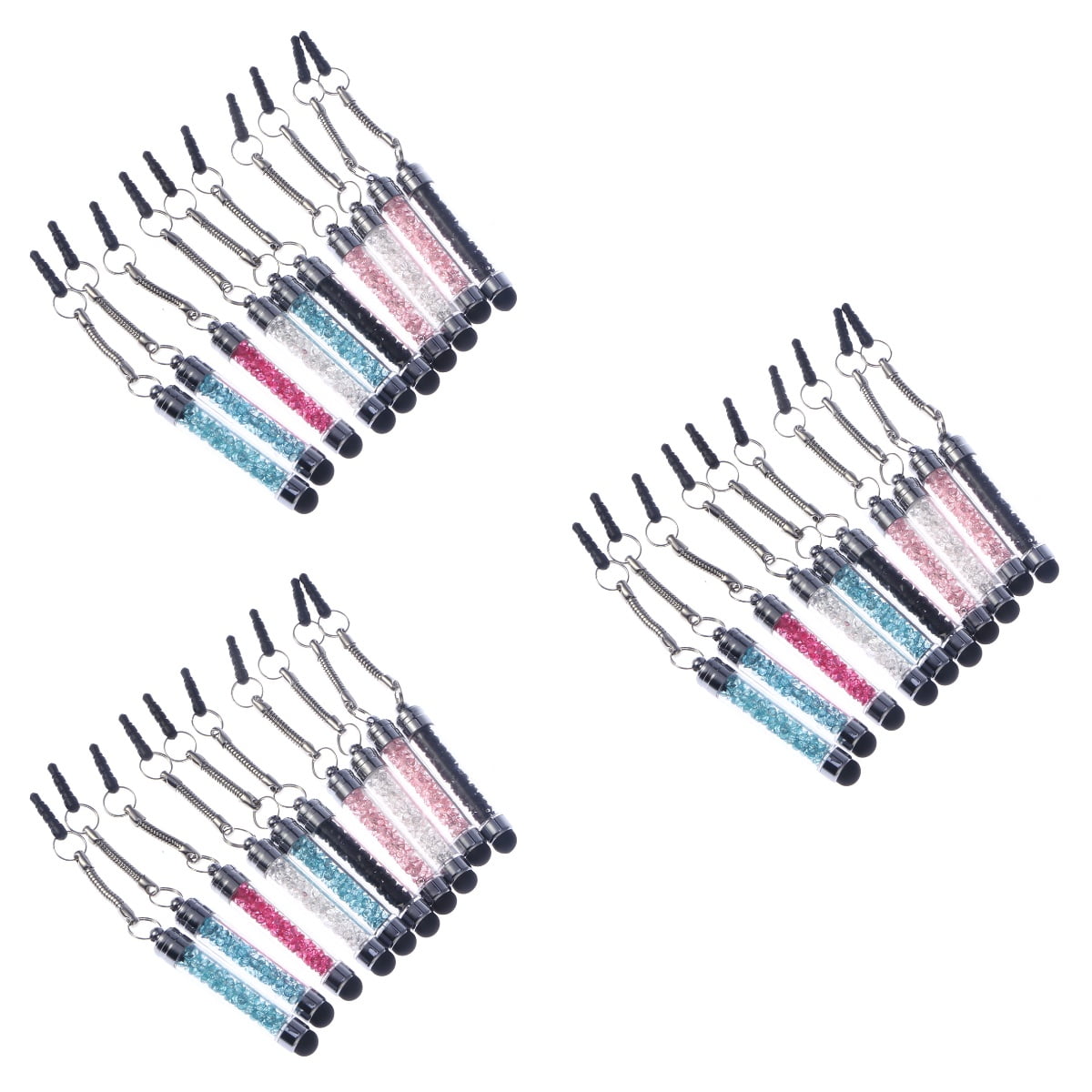 Raindrops 30 PCS Slim Capacitive Diamond Crystal Pens Stylus Touch Pen ...