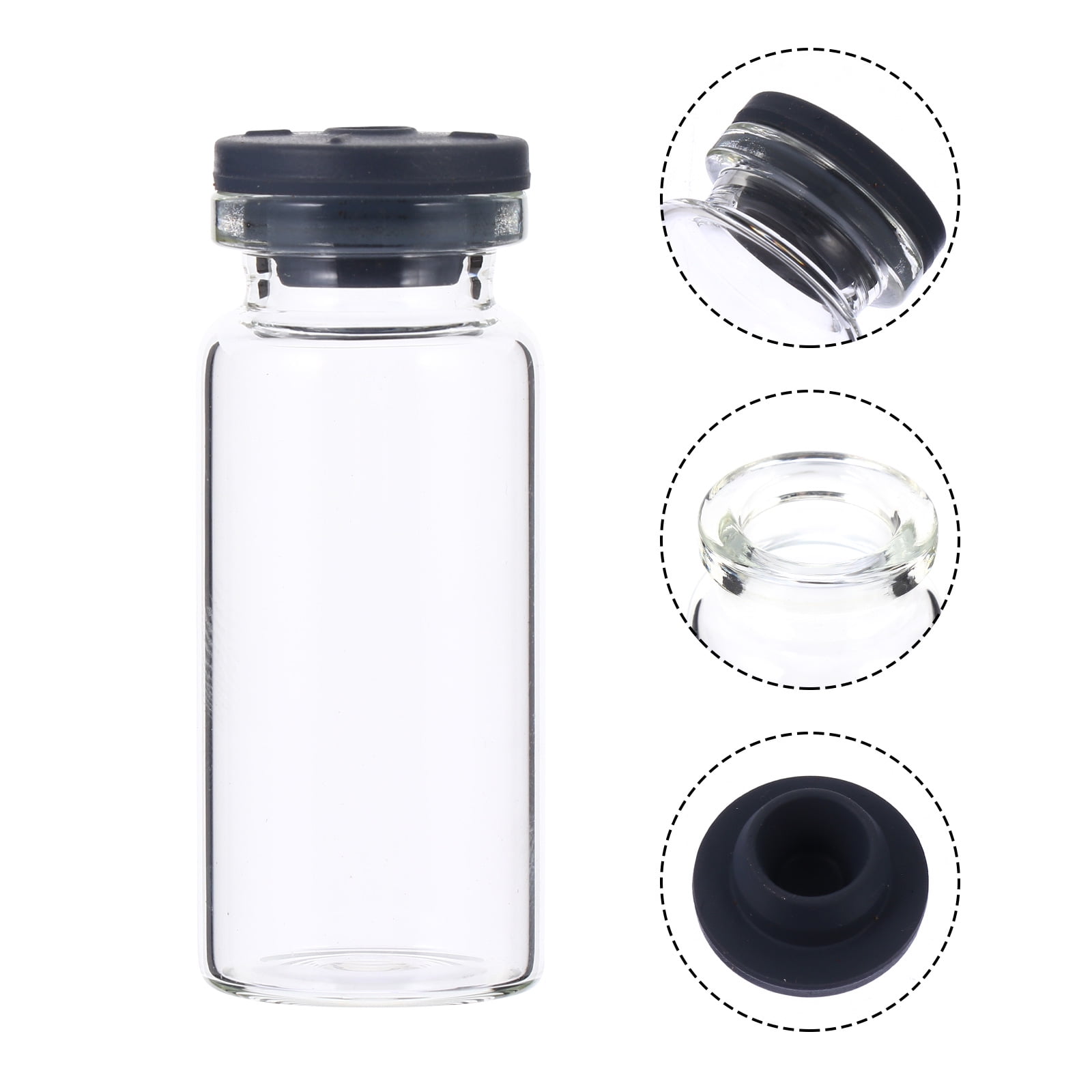 Raindrops 30 Pcs Empty Bottle Small Glass Sample Storage Vials ...